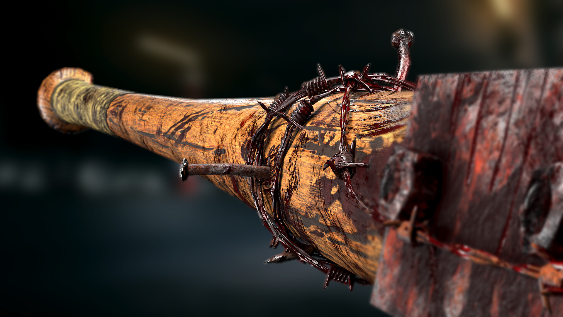 ArtStation - Baseball Bat with Chainsaw