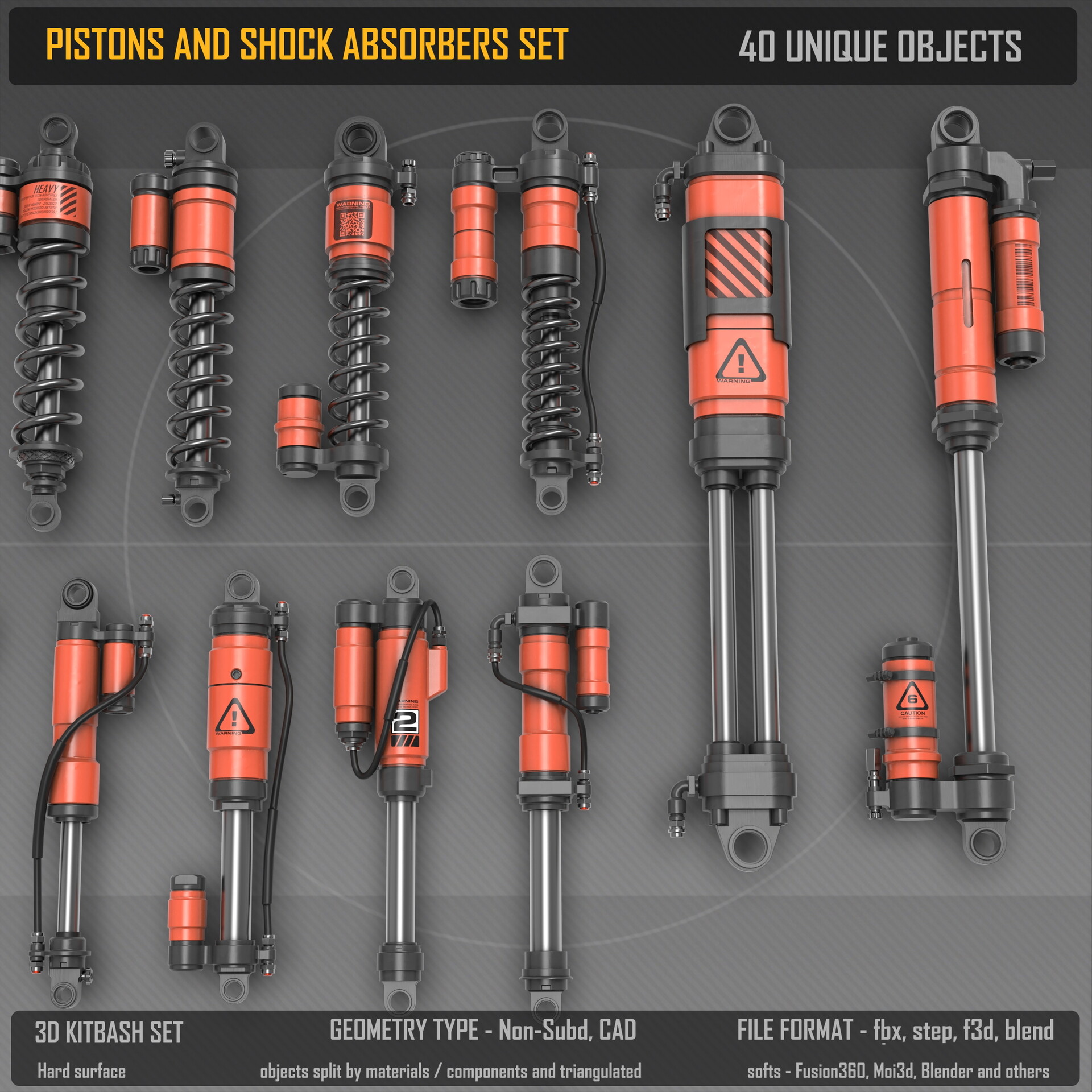 GorgeZX - Pistons and Shock Absorbers kitbash set.