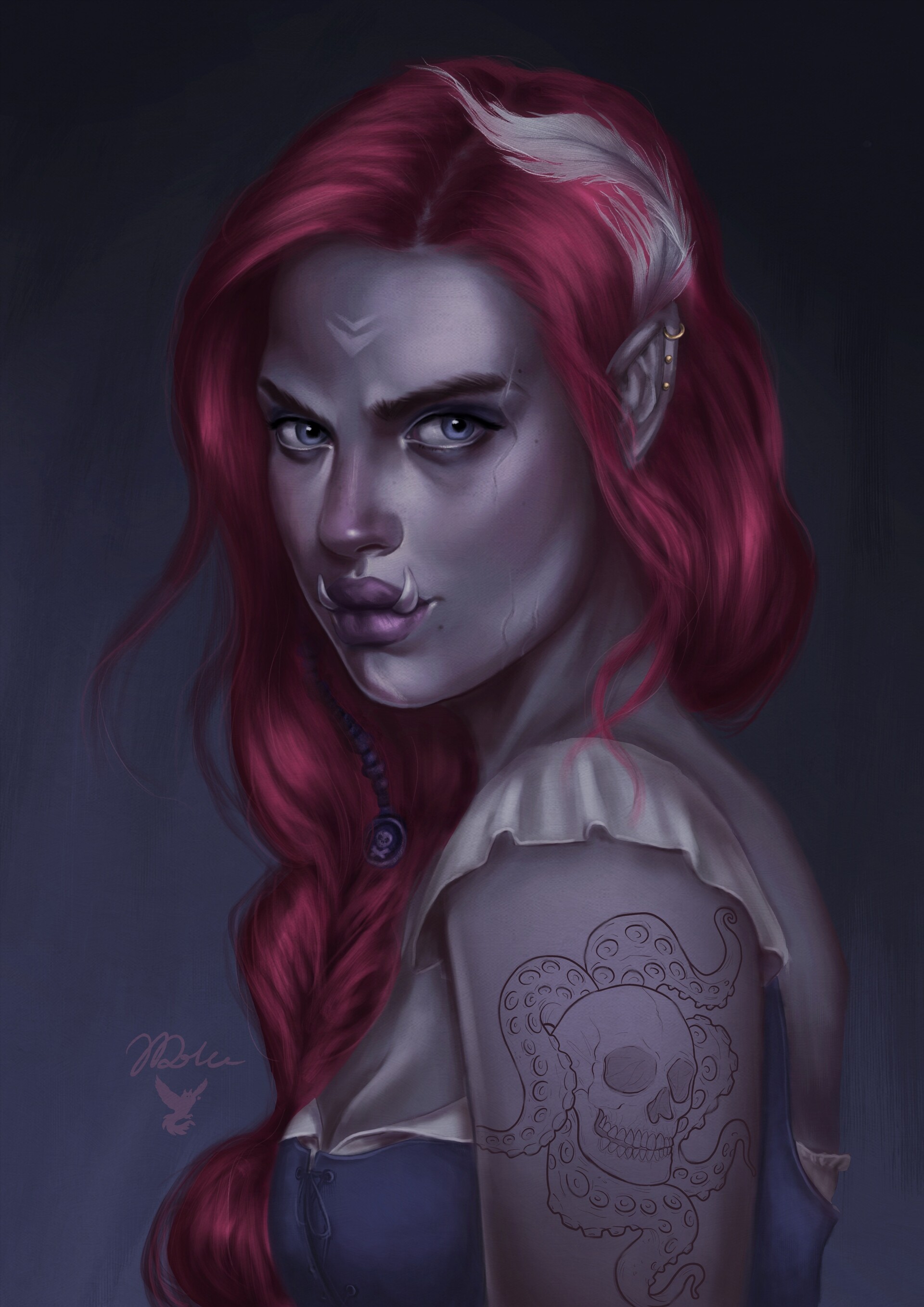 Artstation Orc Character Portrait