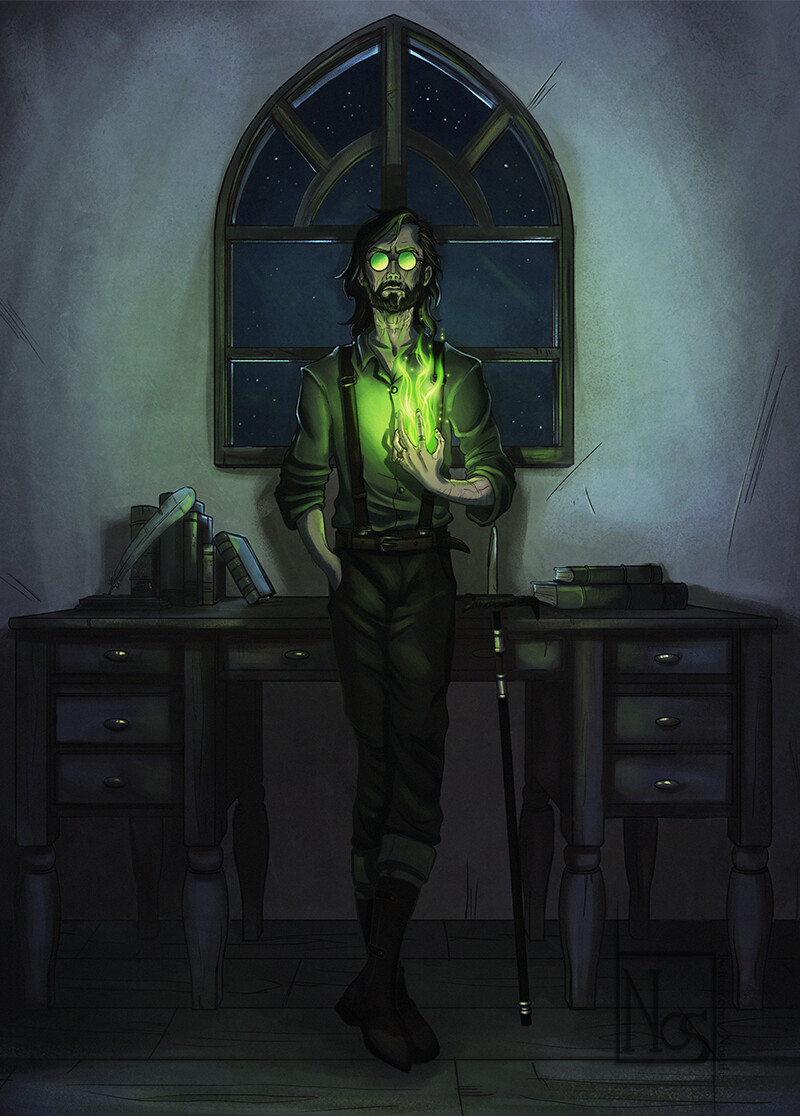 Nos - Reznik Callahan concepts/illustrations/char sheet/sketches