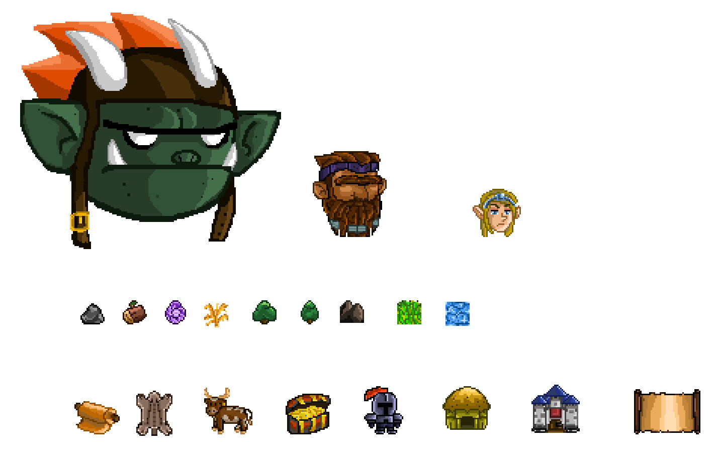 ArtStation - Fantasy Sprites -UI