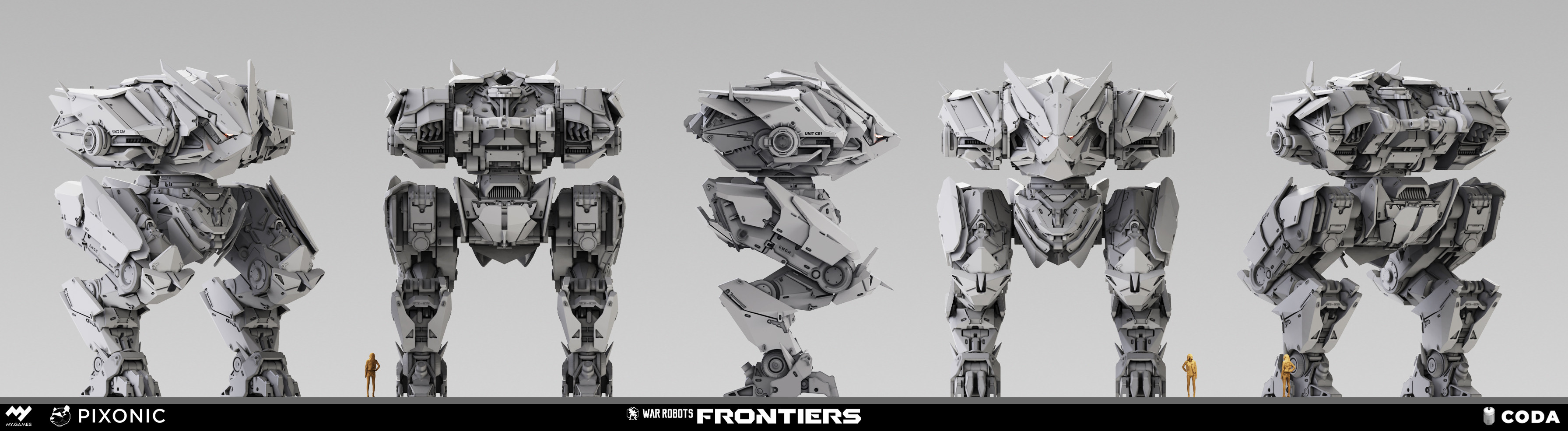 how to draw war robots leo