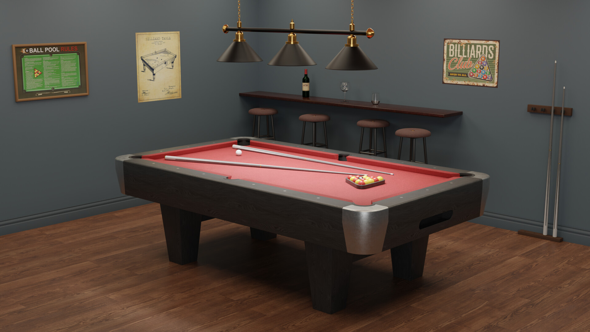 ArtStation - Pool Table