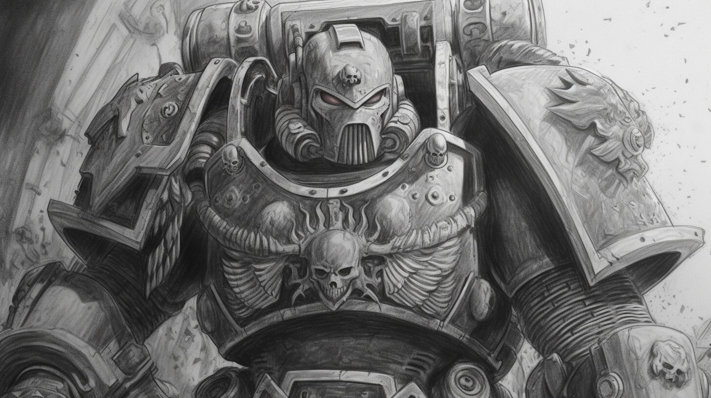 ArtStation - Warhammer 40k space marine
