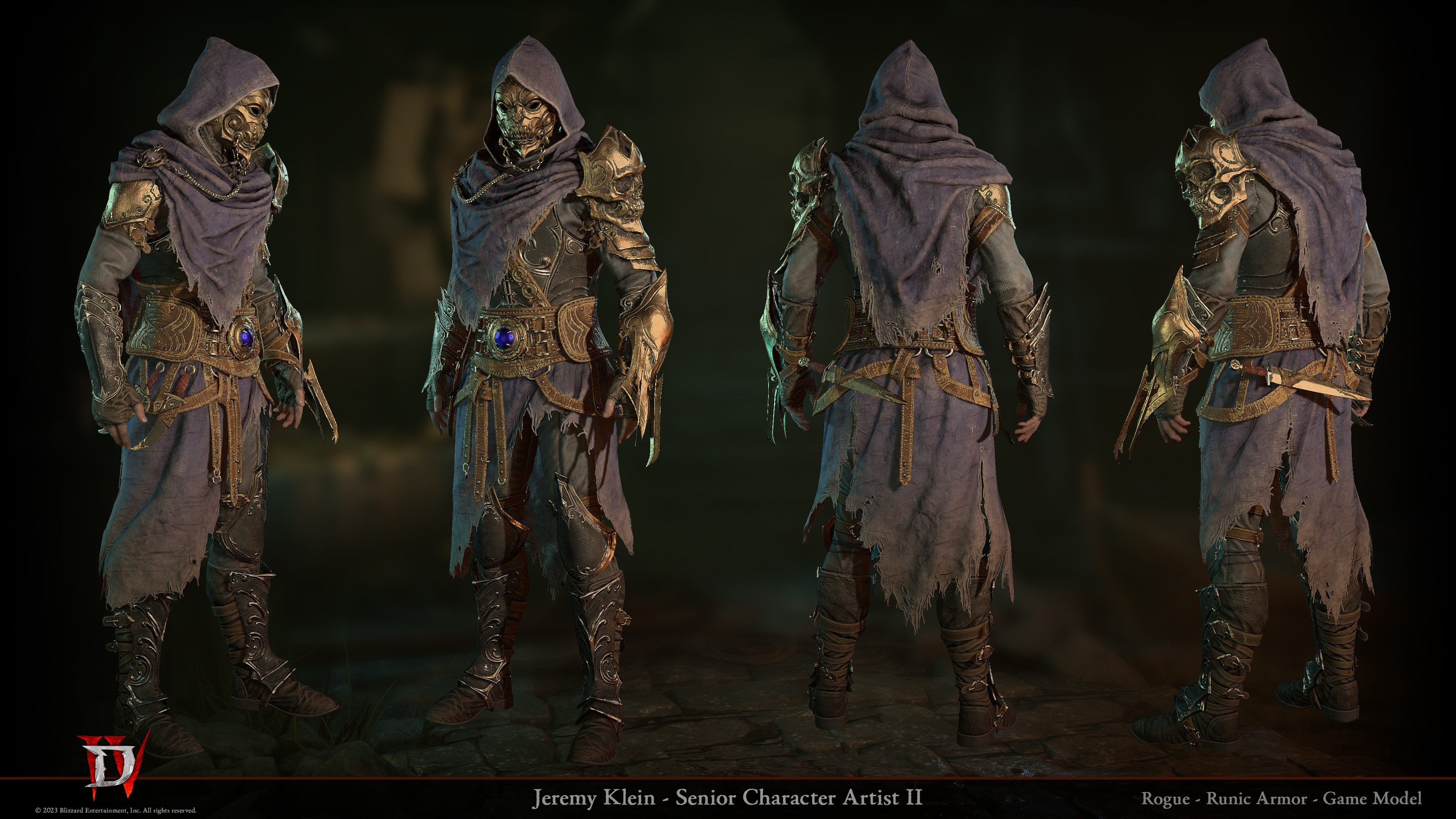 Jeremy Klein - Diablo IV - Rogue - Runic Armor