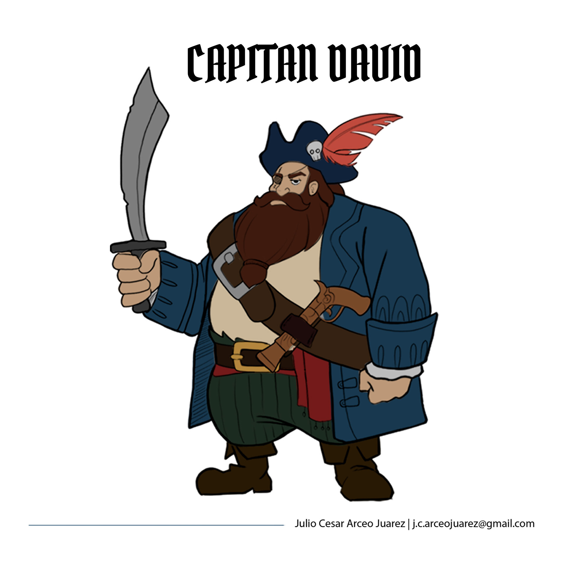 ArtStation - CHARACTER DESIGN- CAPITAN DAVID