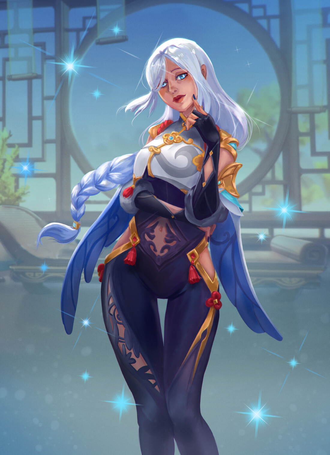 ArtStation - Shenhe, fanart Genshin Impact