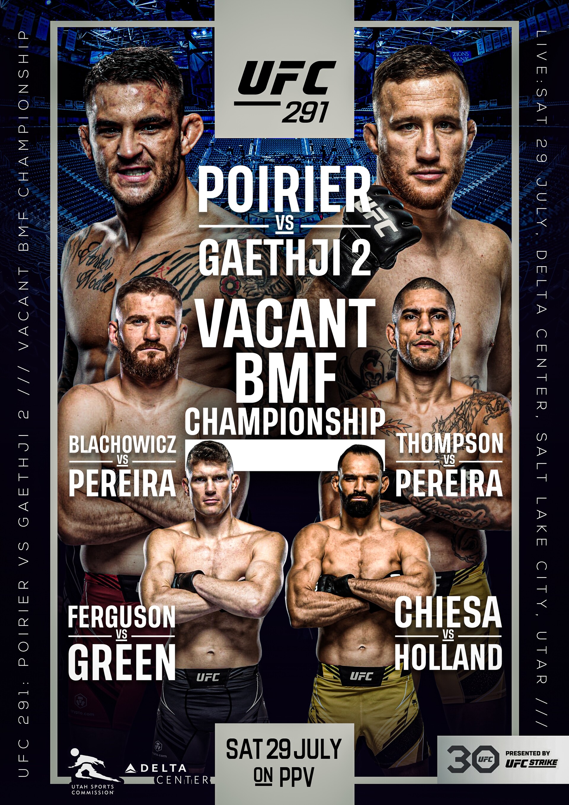 ArtStation - UFC 291 Poster