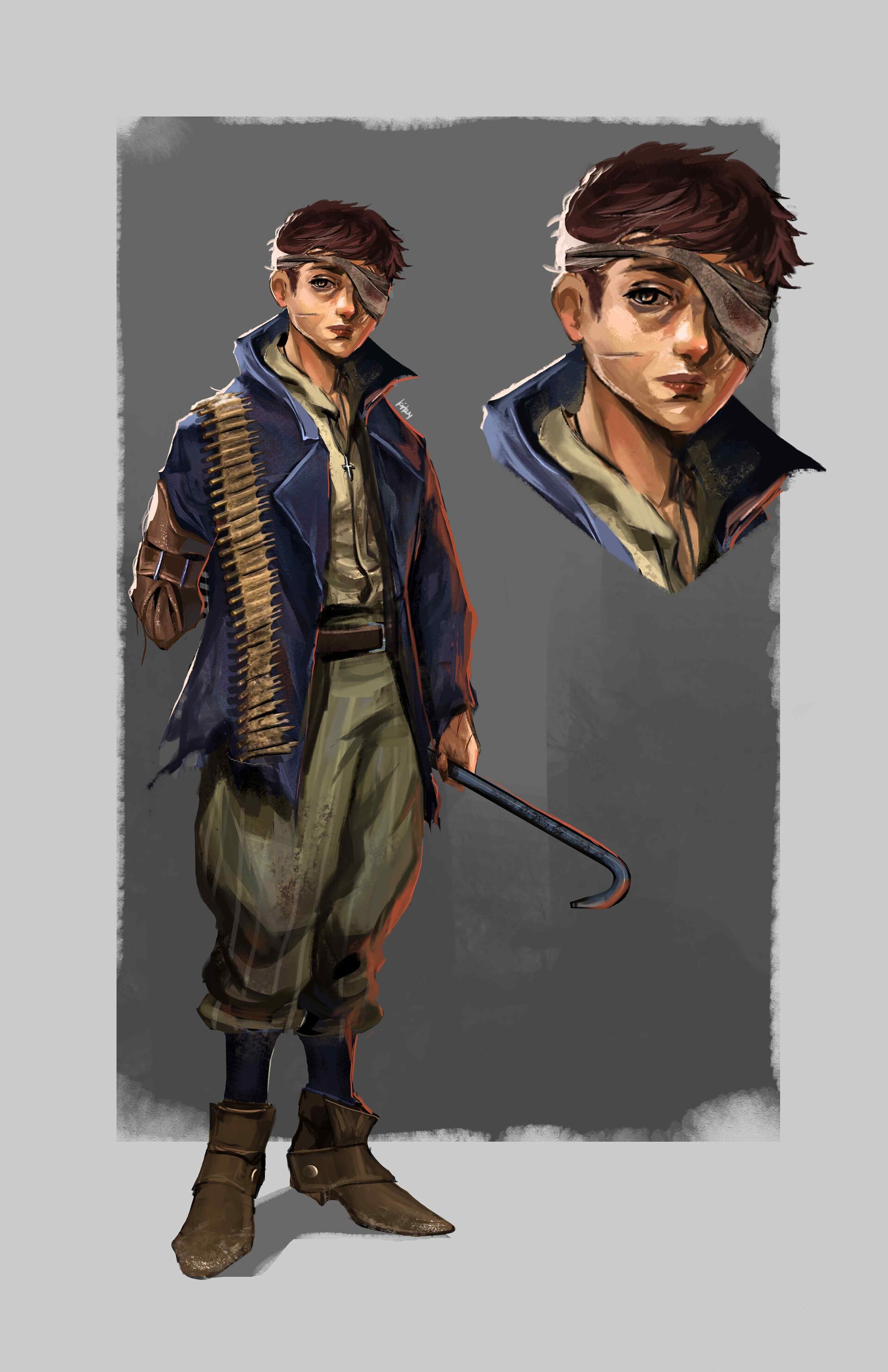 ArtStation - ONE-ARMED BILLY: WWI Goon Concept