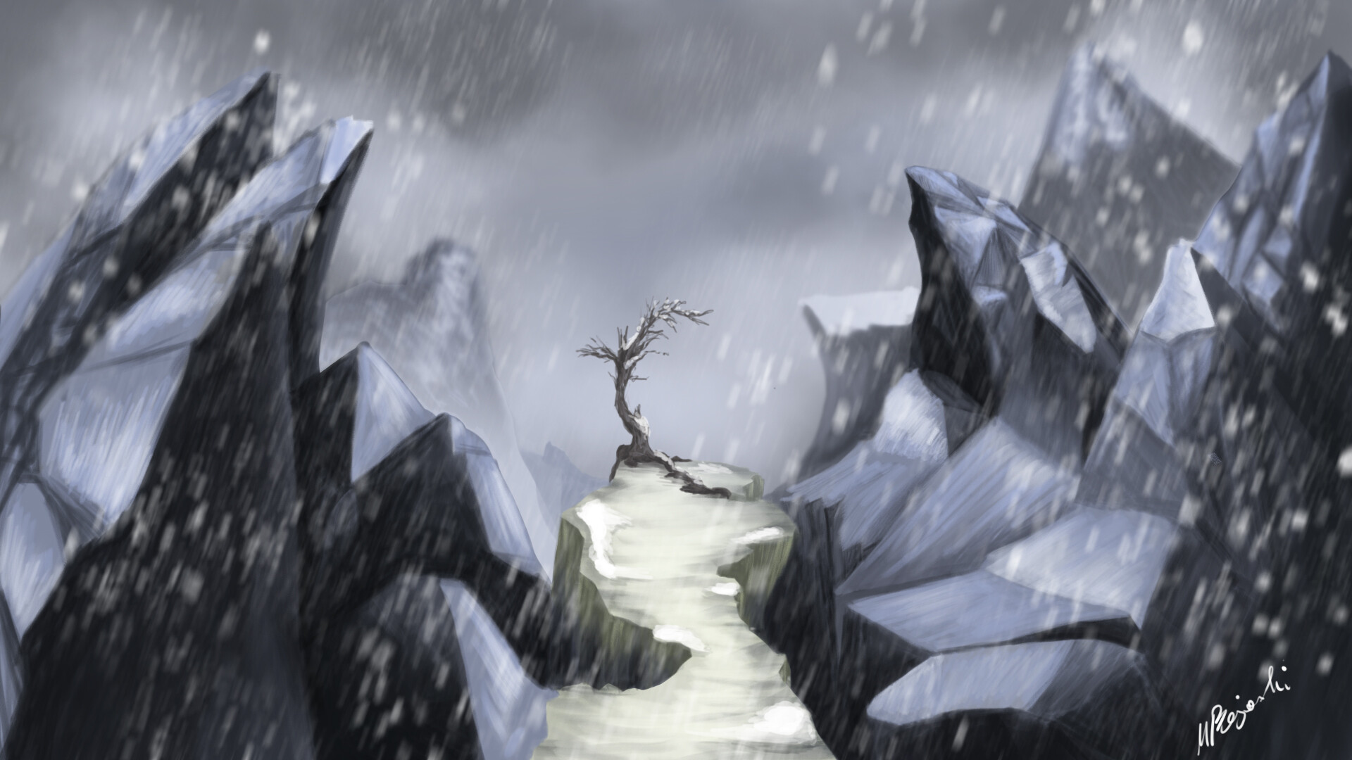 ArtStation - Snowy Valley