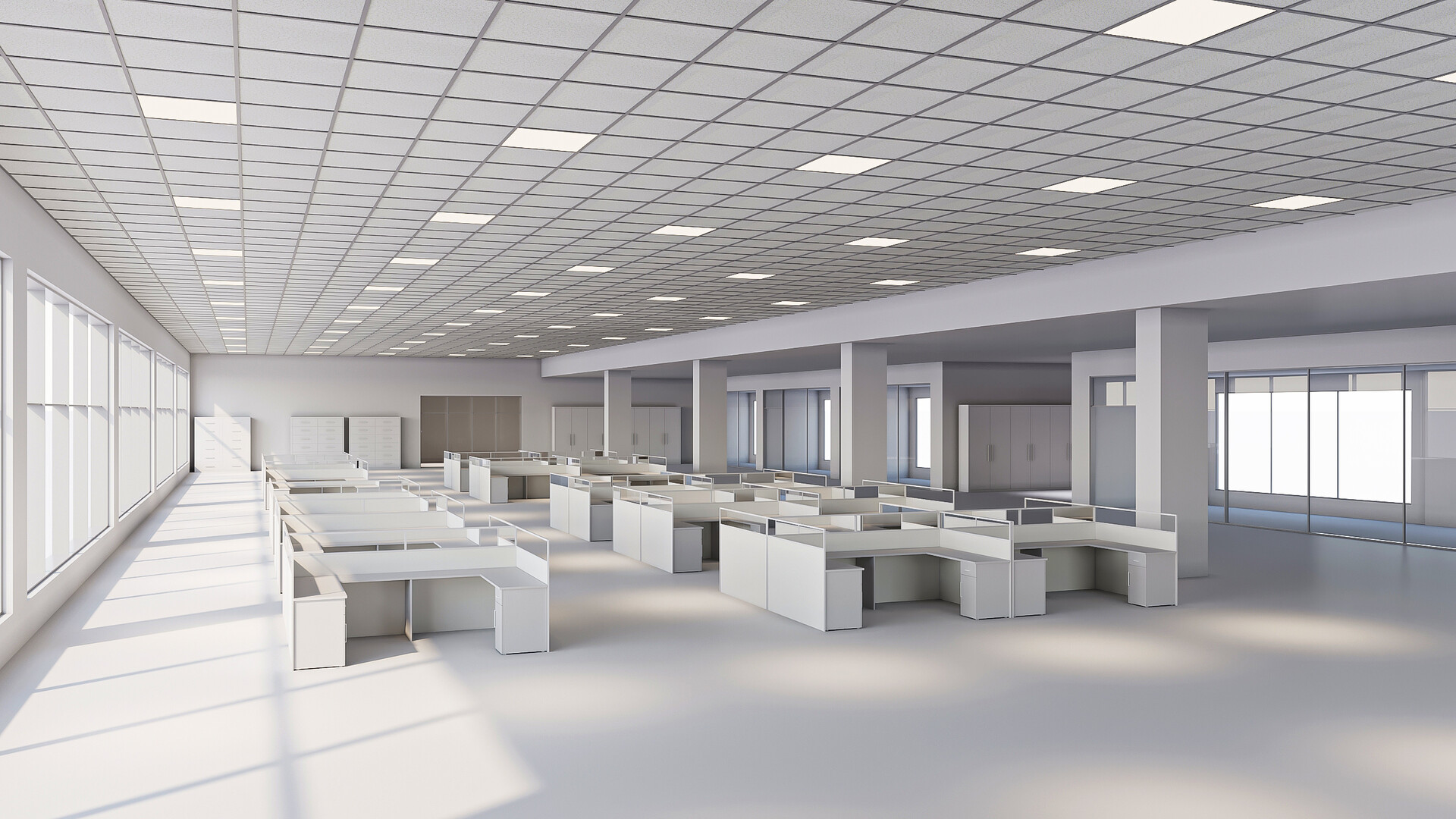 ArtStation - low poly office interior