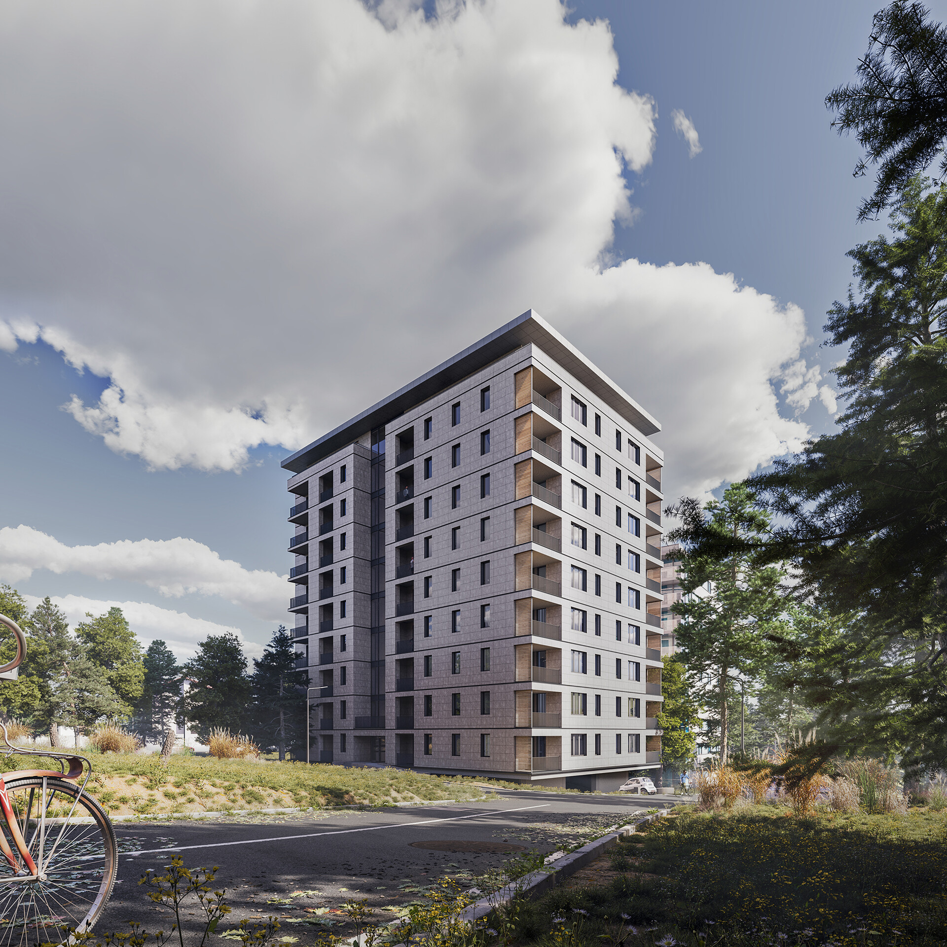 ArtStation - Residential building on Lisi