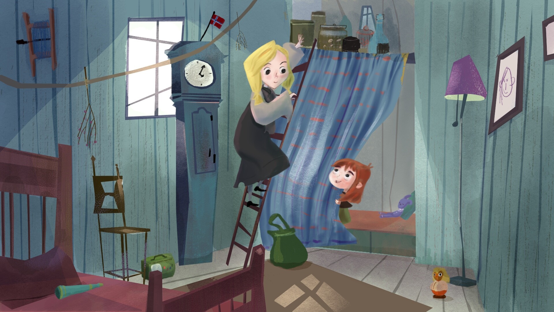 two sisters animation