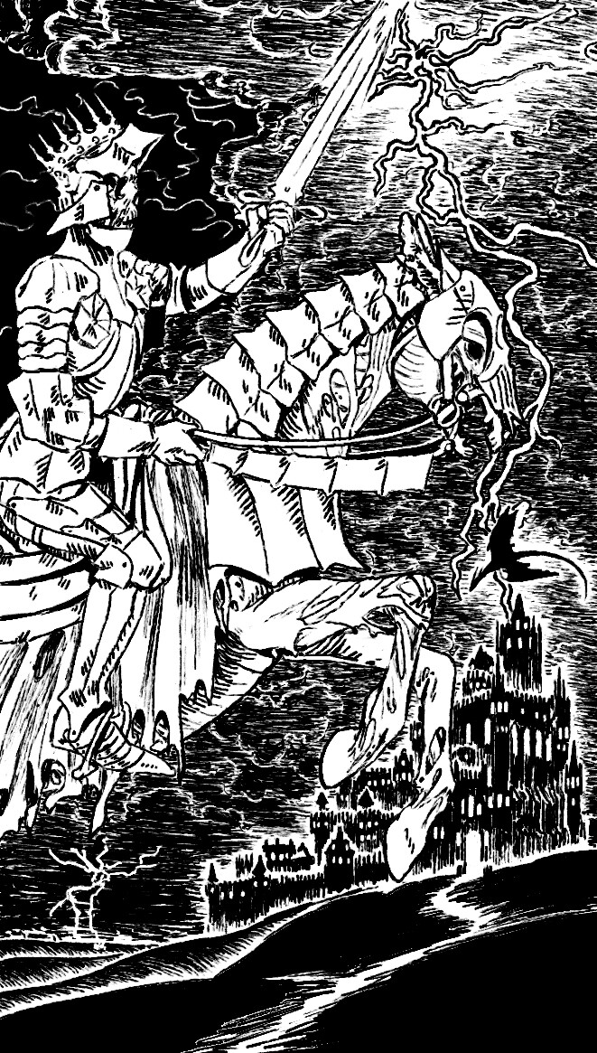 ArtStation - King of Glyphs tarot commission project.