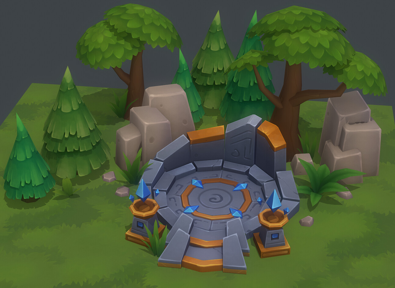 ArtStation - Tiny Titans Forest level