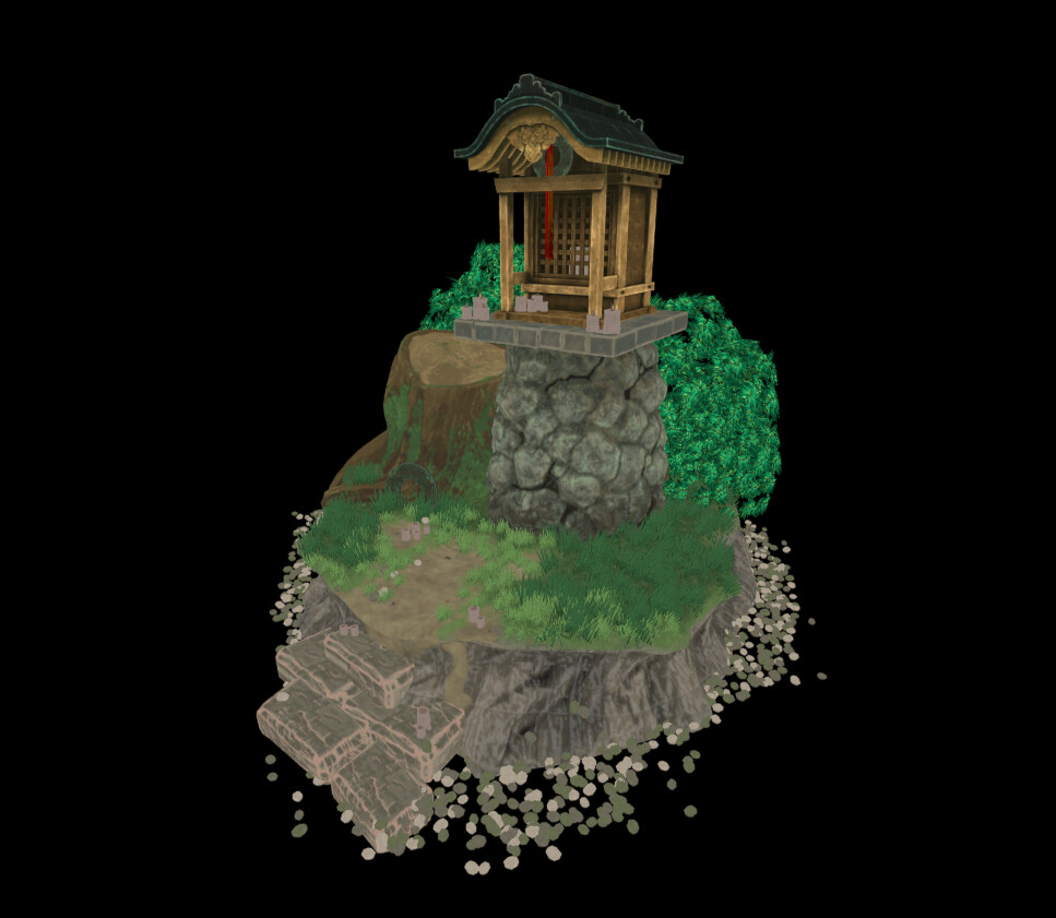 Nikita Nielsen - Tiny Island Hokora Shrine - Unreal Engine Asset Showcase