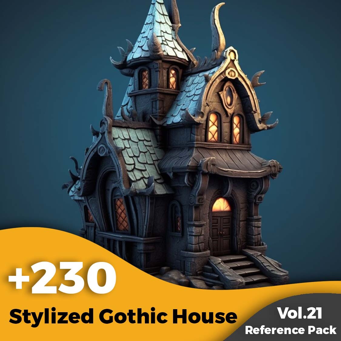 ArtStation - +230 Stylized Gothic House Concept (4k) | Vol_21