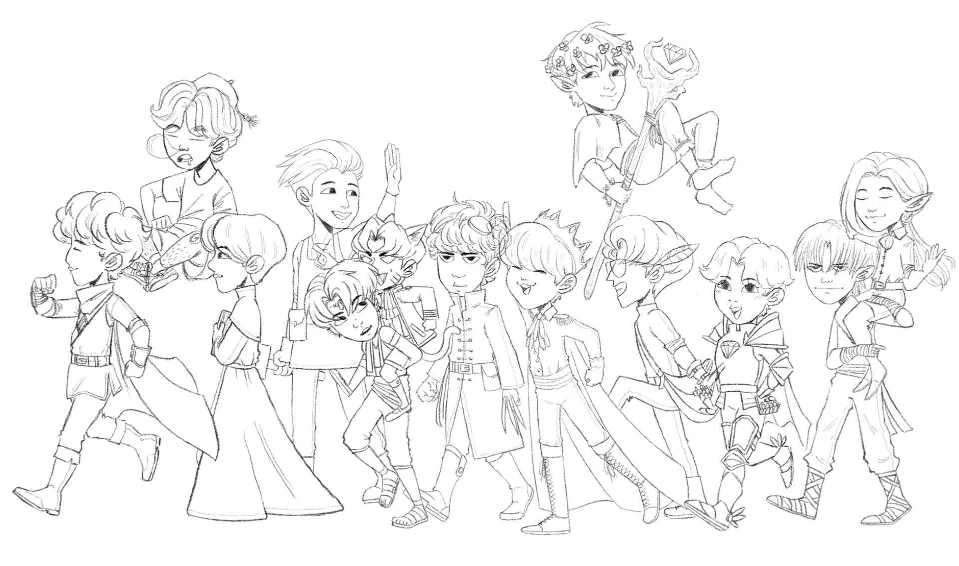 seventeen coloring pages