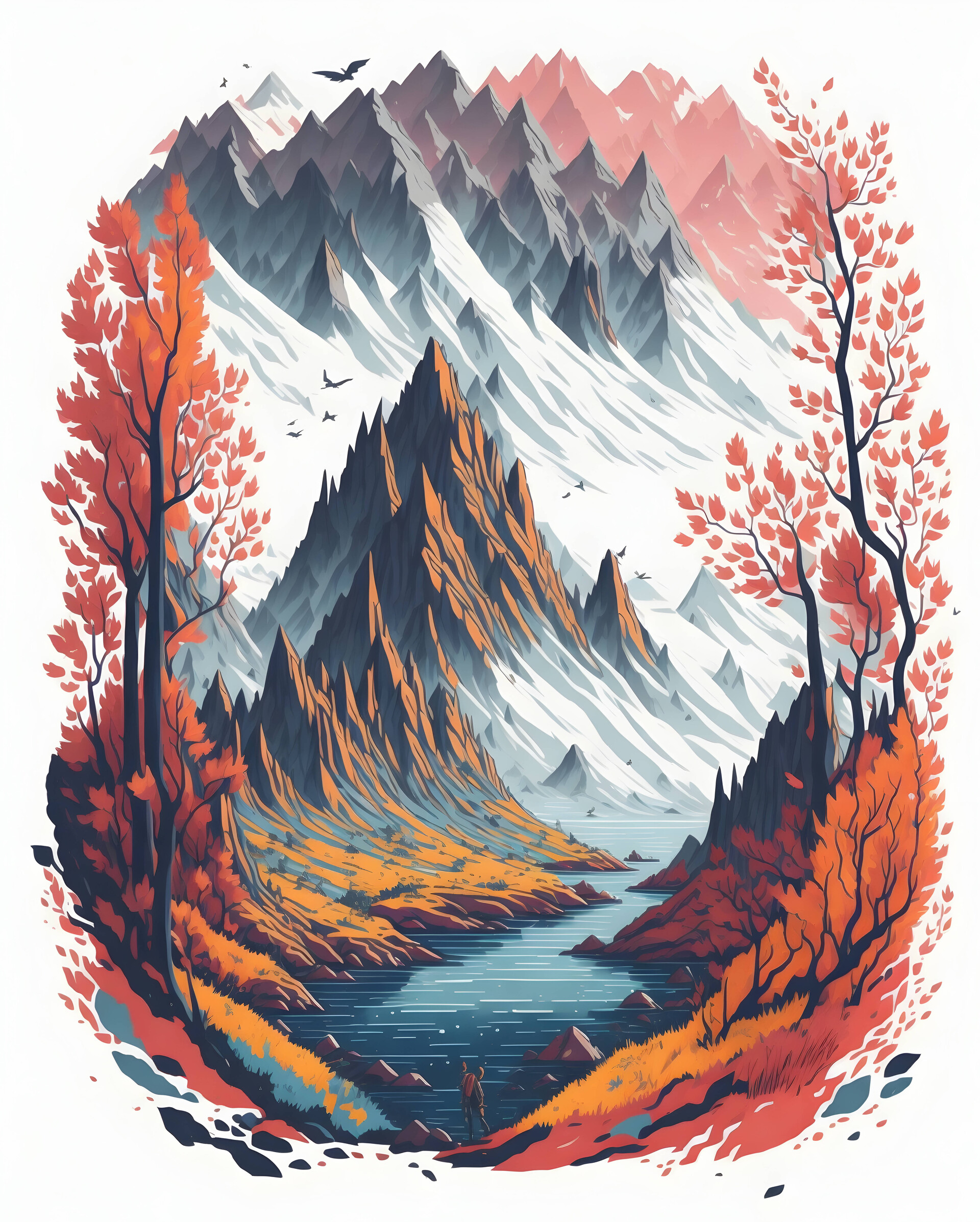 ArtStation - Colorful Nordic Landscape, Fairy Tale, Magic, Realistic ...