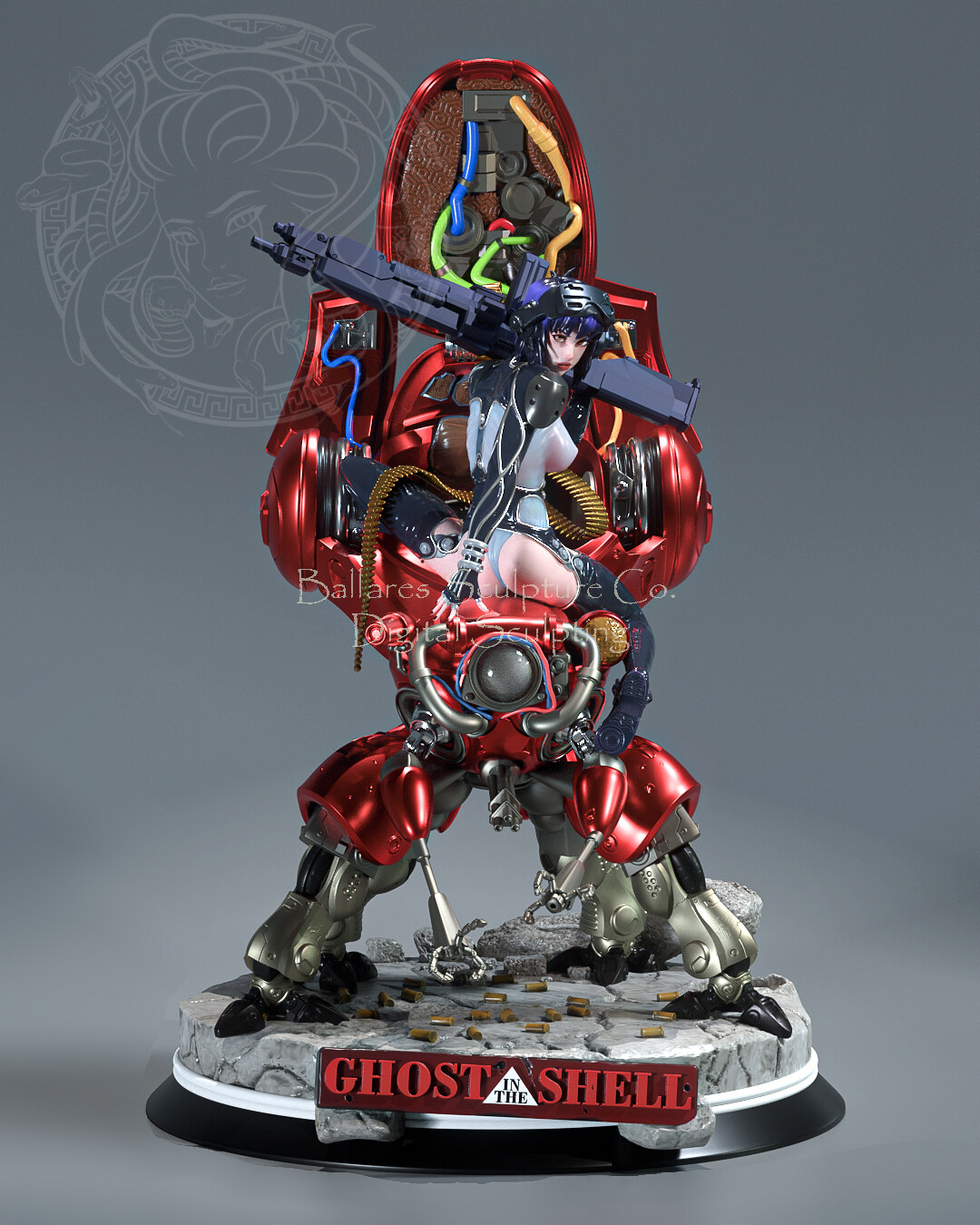 ArtStation - MOTOKO KUSANAGI BY CREATIVE GEEK MB