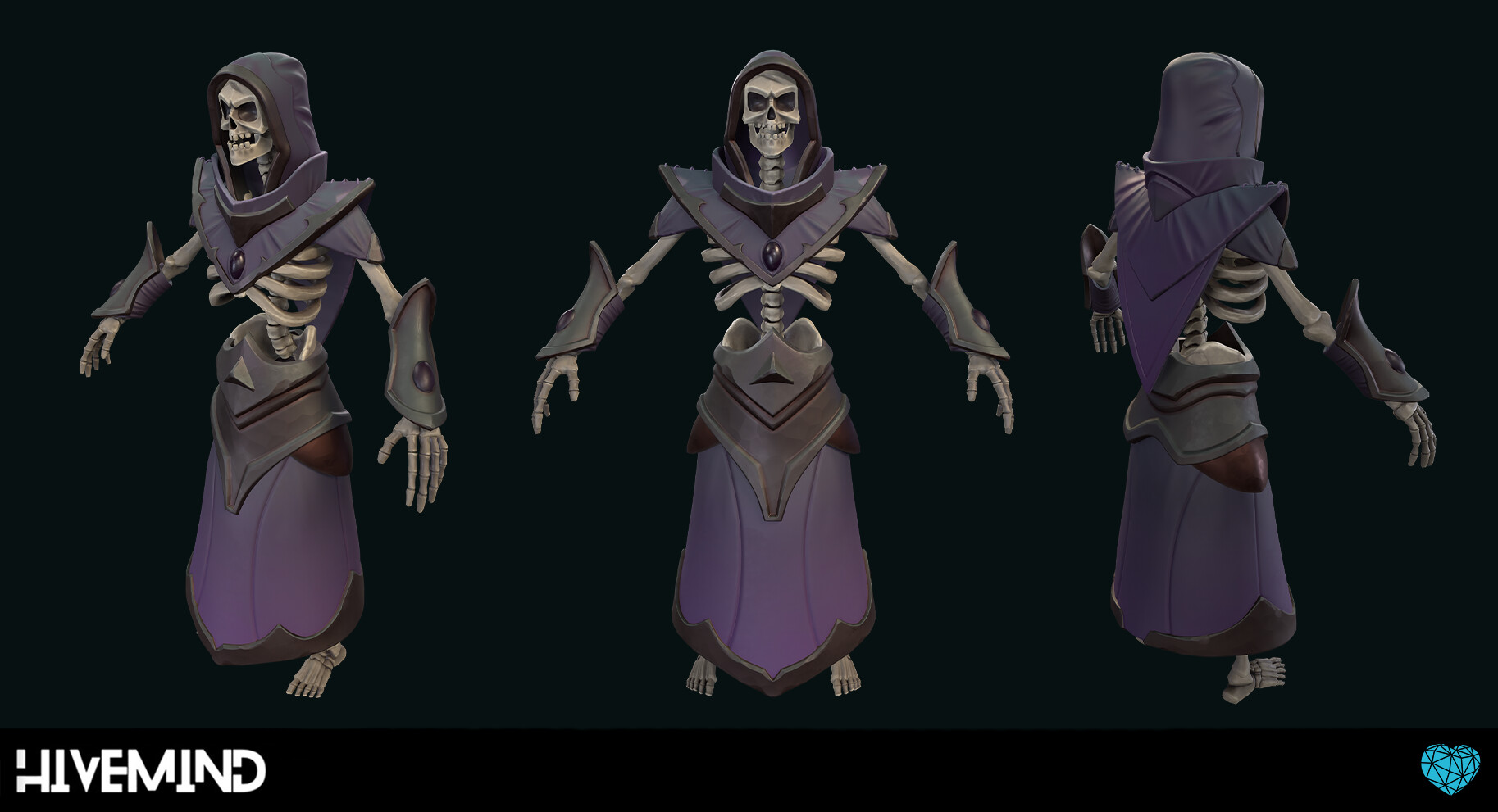 Cyan Heart Studio - Stylized Skeleton and Clothes - Hivemind