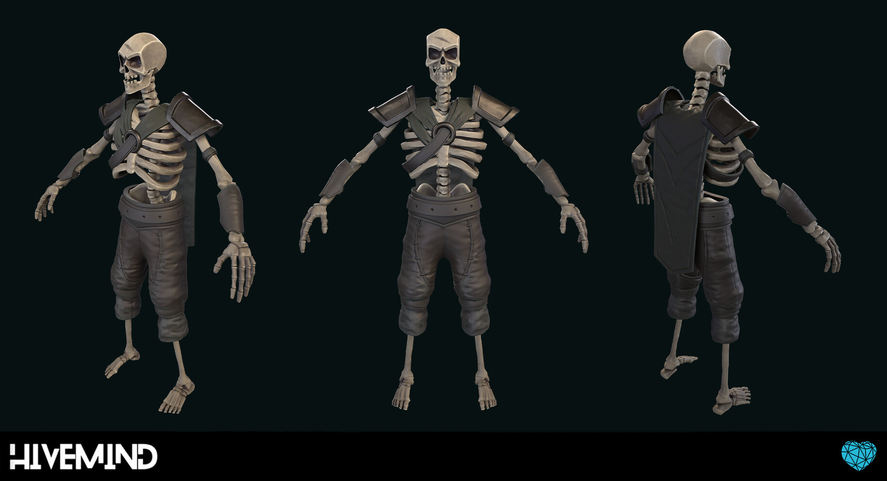Cyan Heart Studio - Stylized Skeleton and Clothes - Hivemind