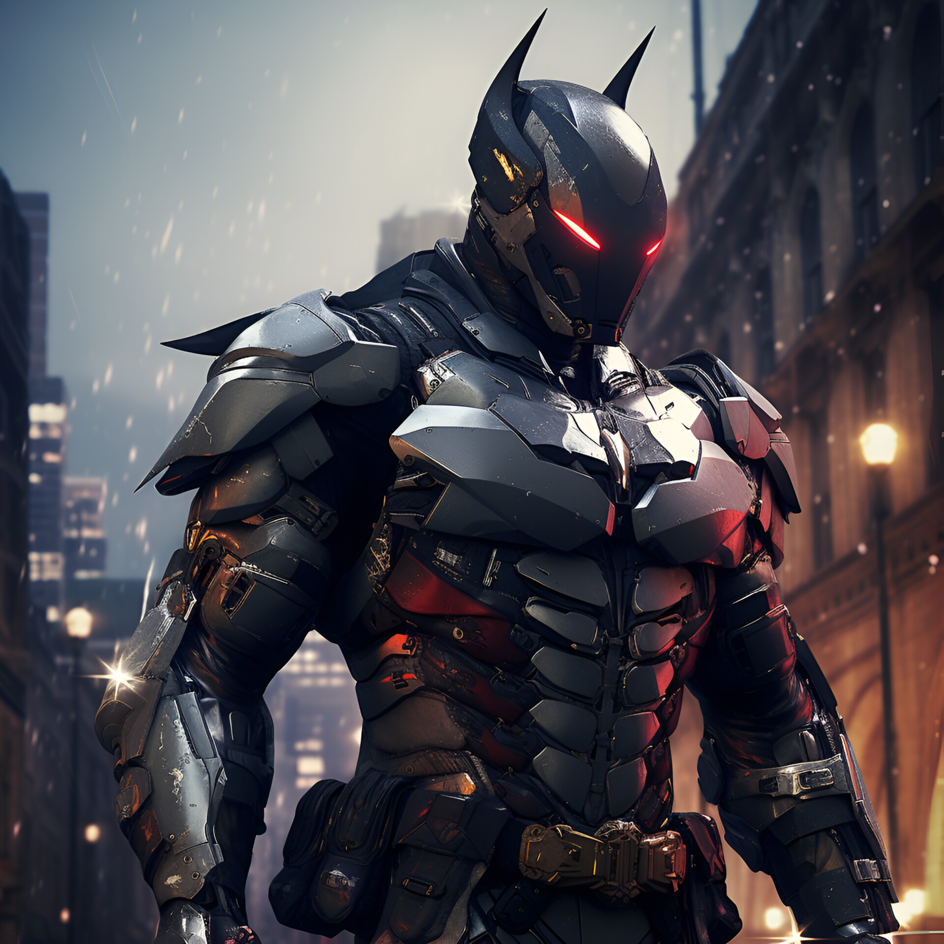 ArtStation - Futuristic Armor The Dark Knight