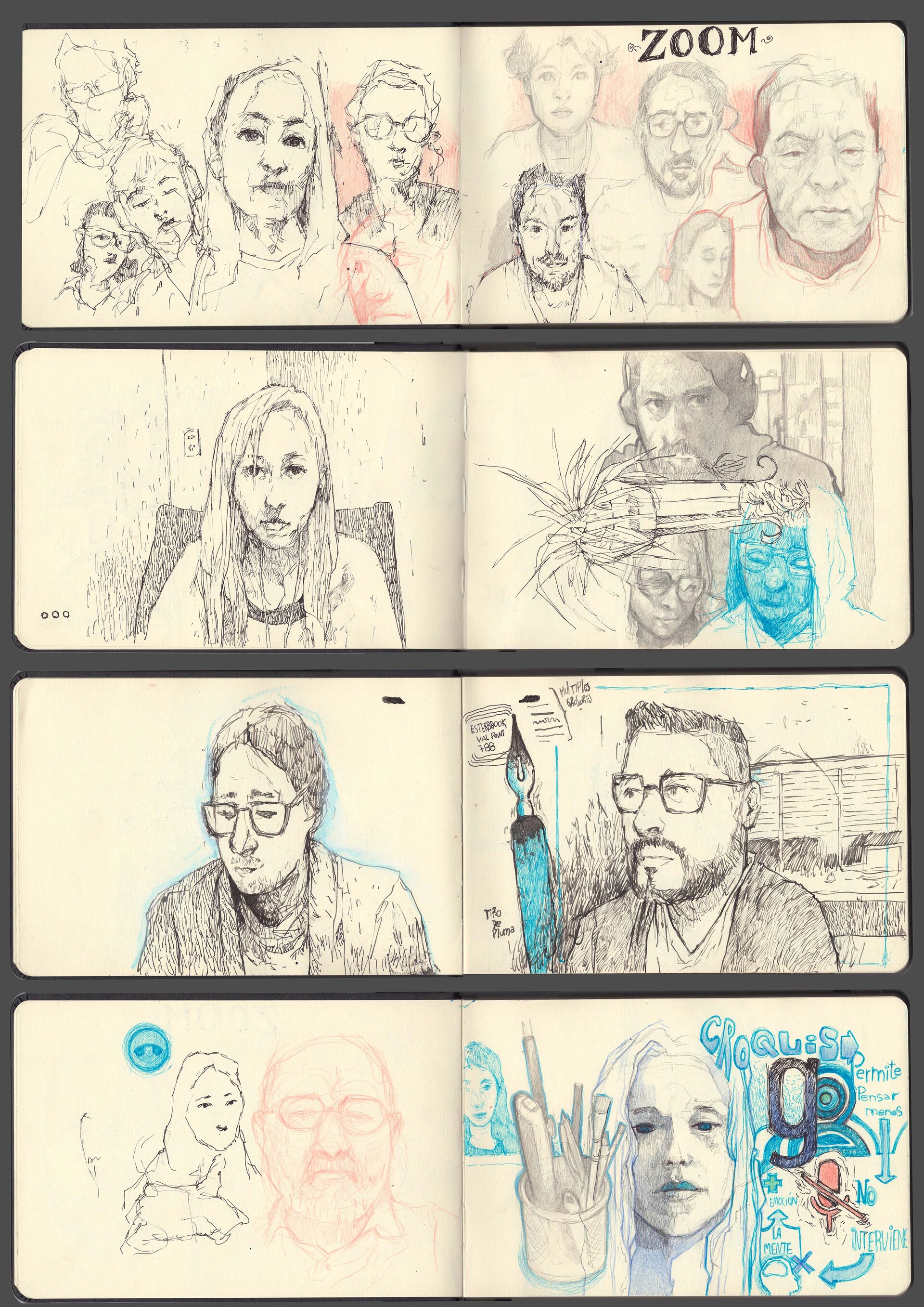 Javier Domenichini - "Drawing studies # 3" - portrait sketch