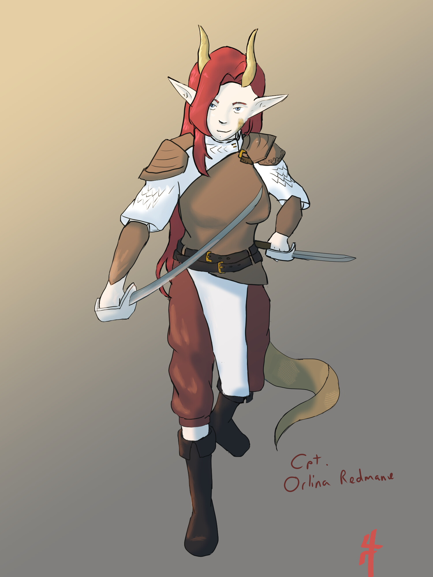 ArtStation - Orlina Redmane, Privateer