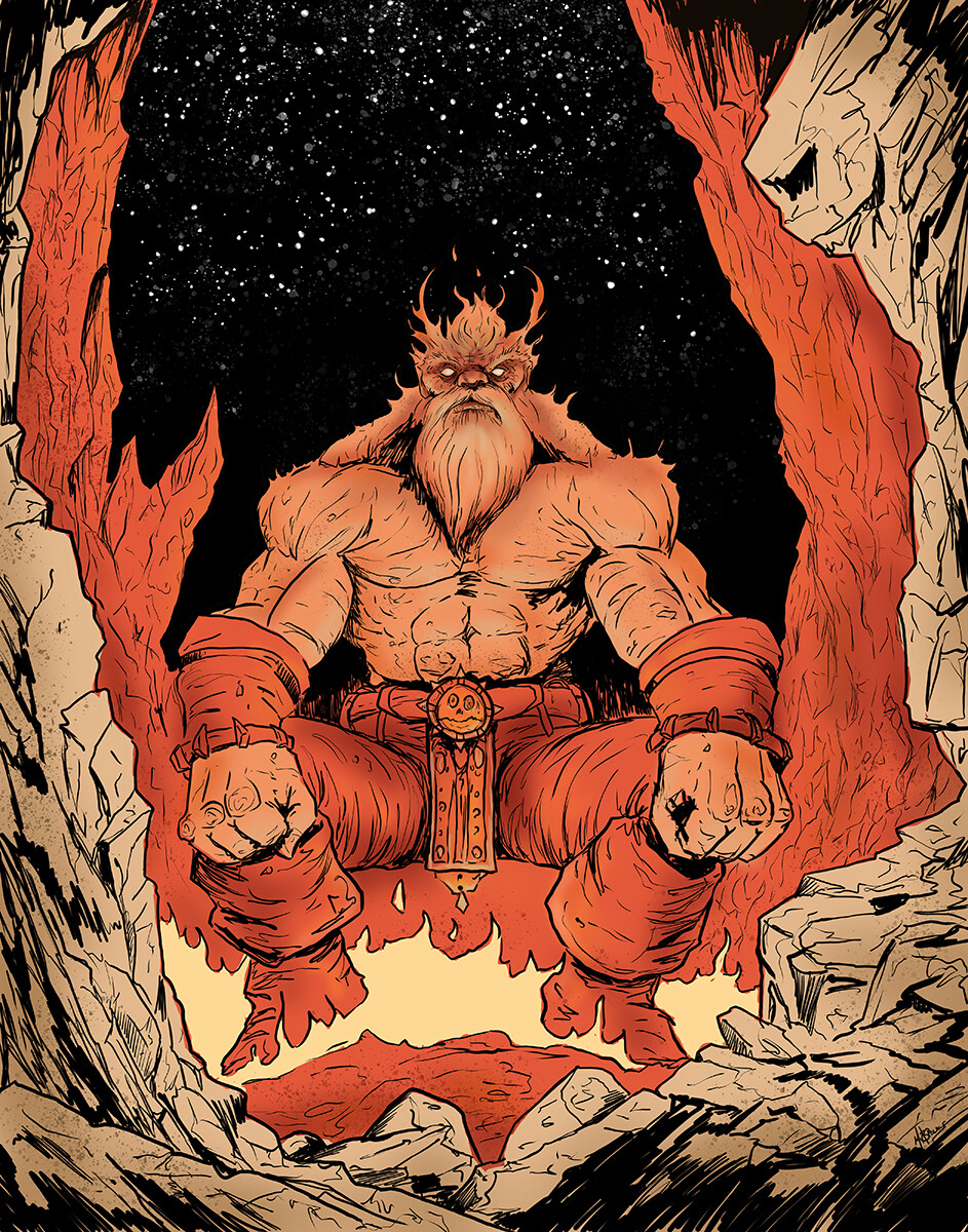 ArtStation - Fire Giant of the Dark Return