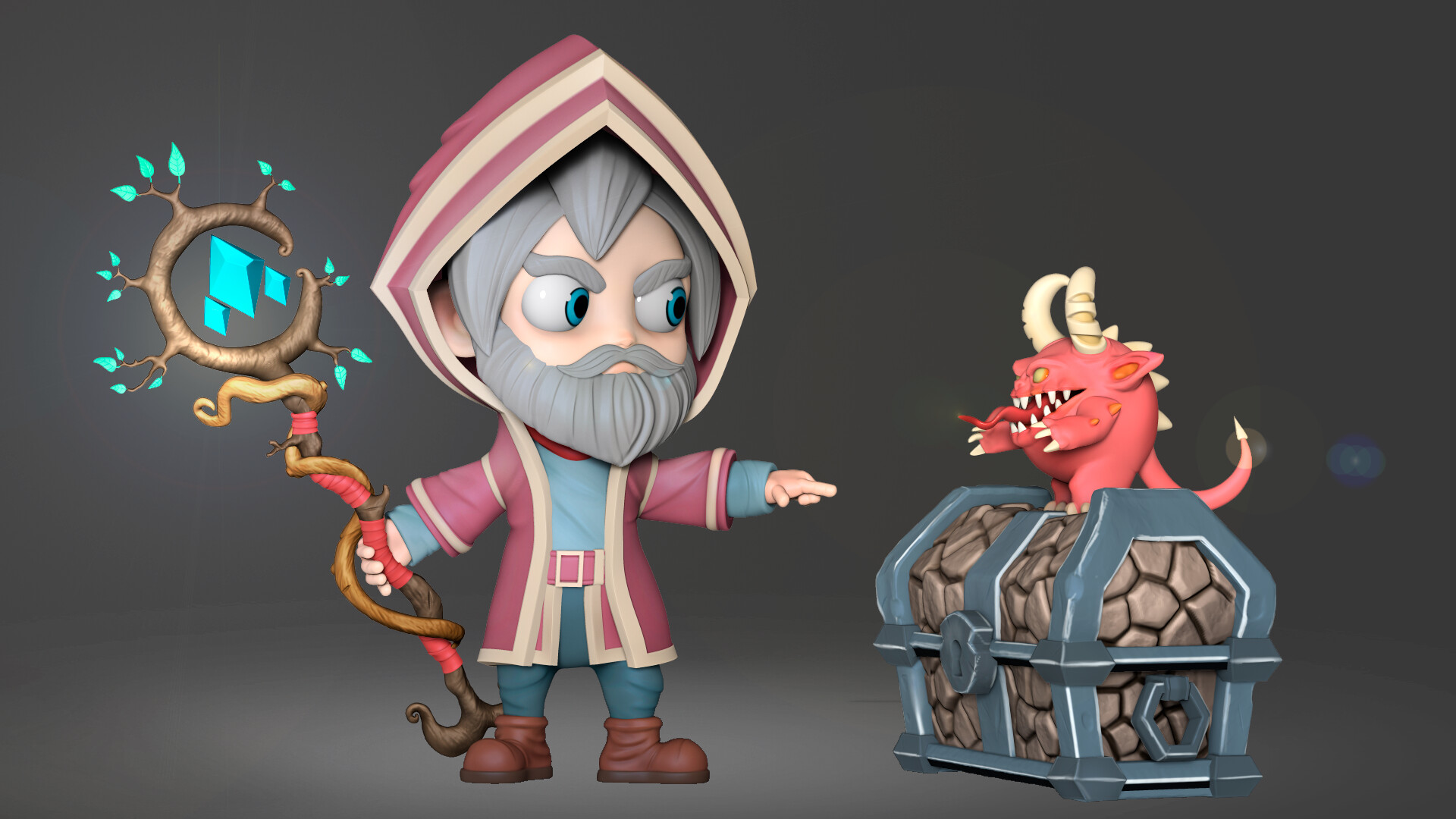 ArtStation - Chibi Mage 3D challenge