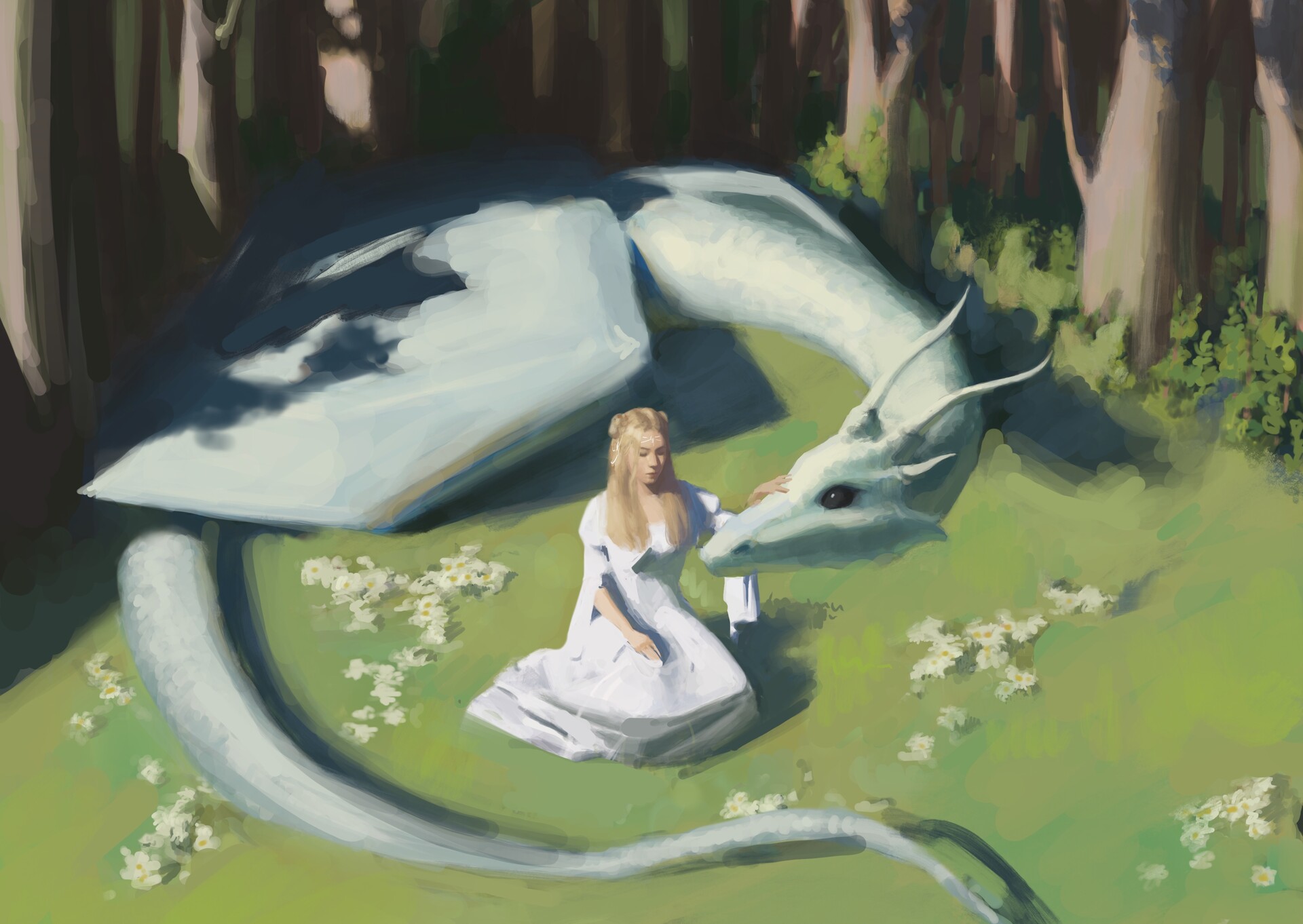 ArtStation - White Dragon