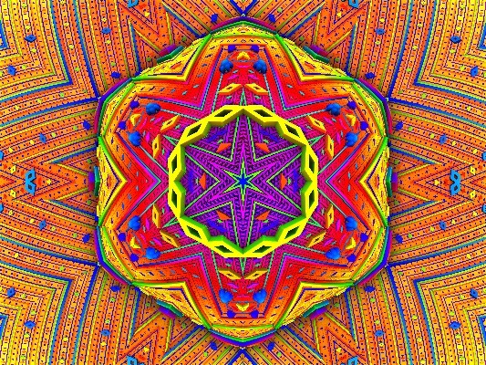 ArtStation - Hexagonal star fractal 13