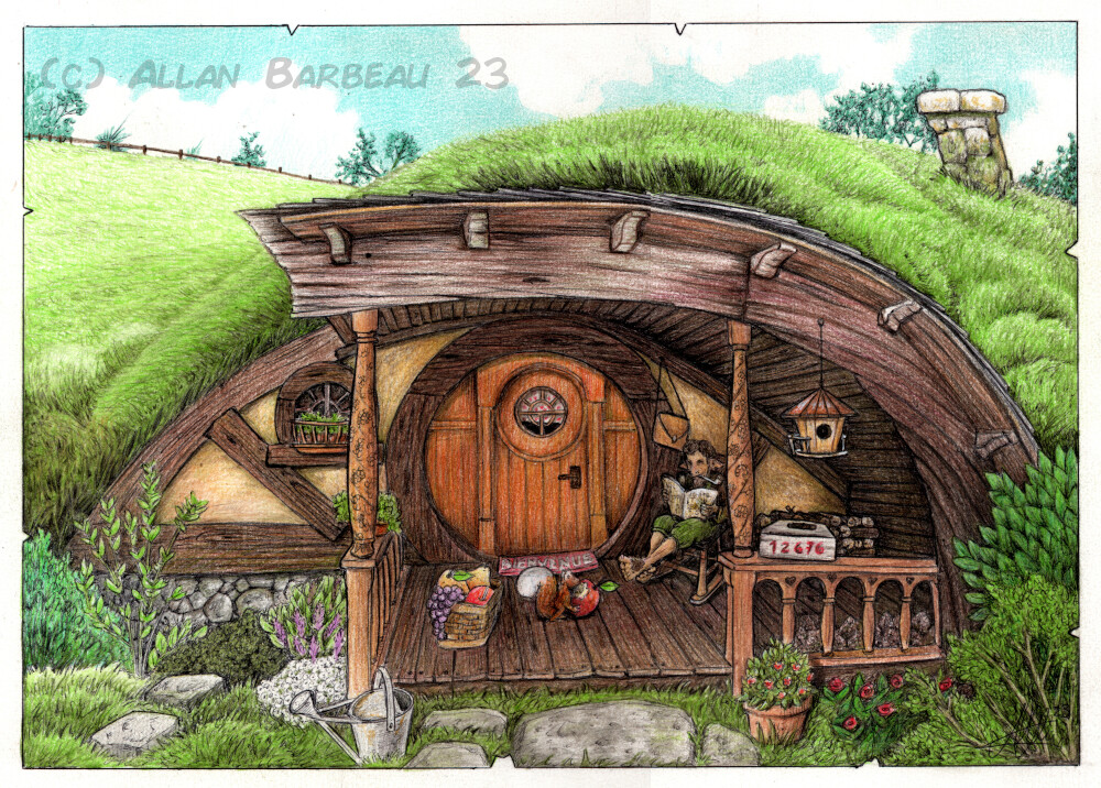 ArtStation - Hobbit house