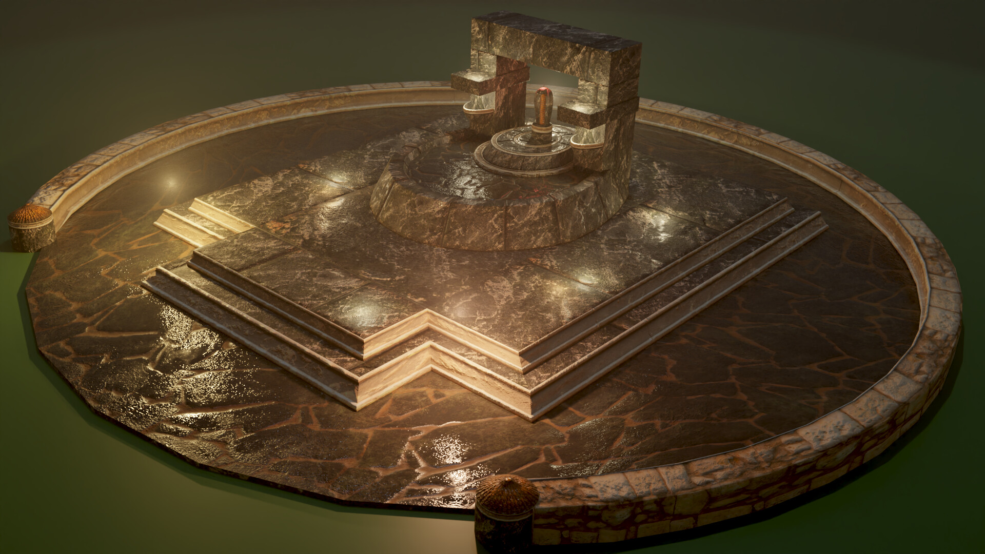 ArtStation - Shrine of Shesha : Modular micro game environment for top ...