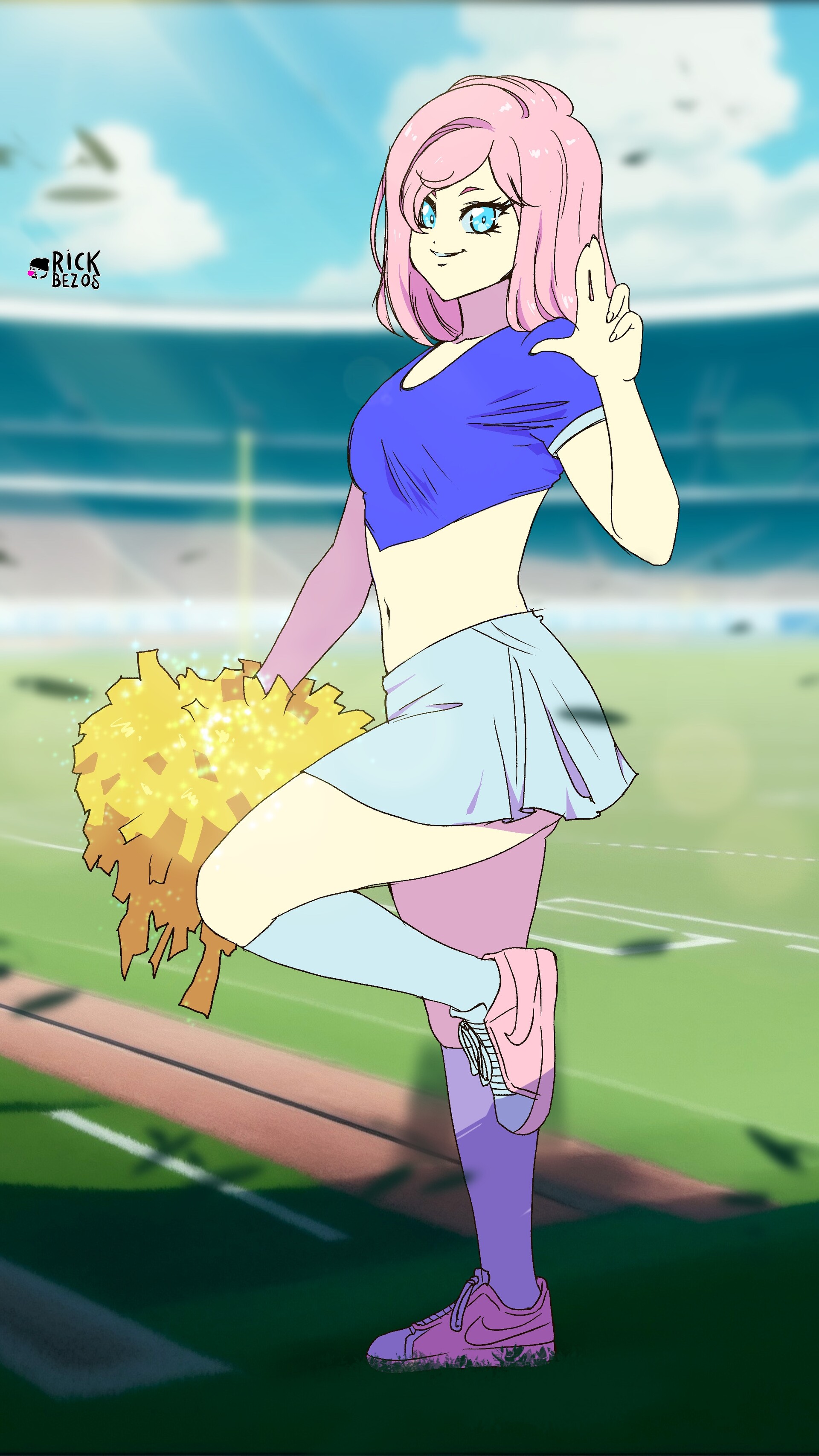 ArtStation - OC - Cute Cheerleader