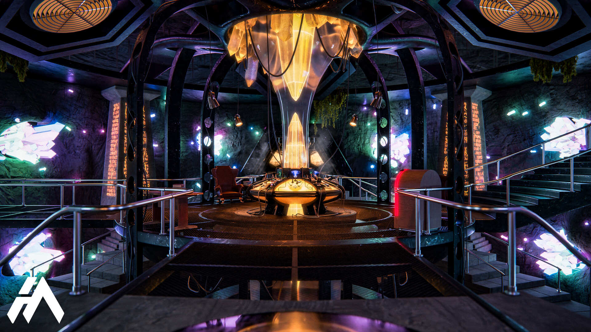 ArtStation - TARDIS INTERIOR - THE HERO'S REFUGE (Commission)