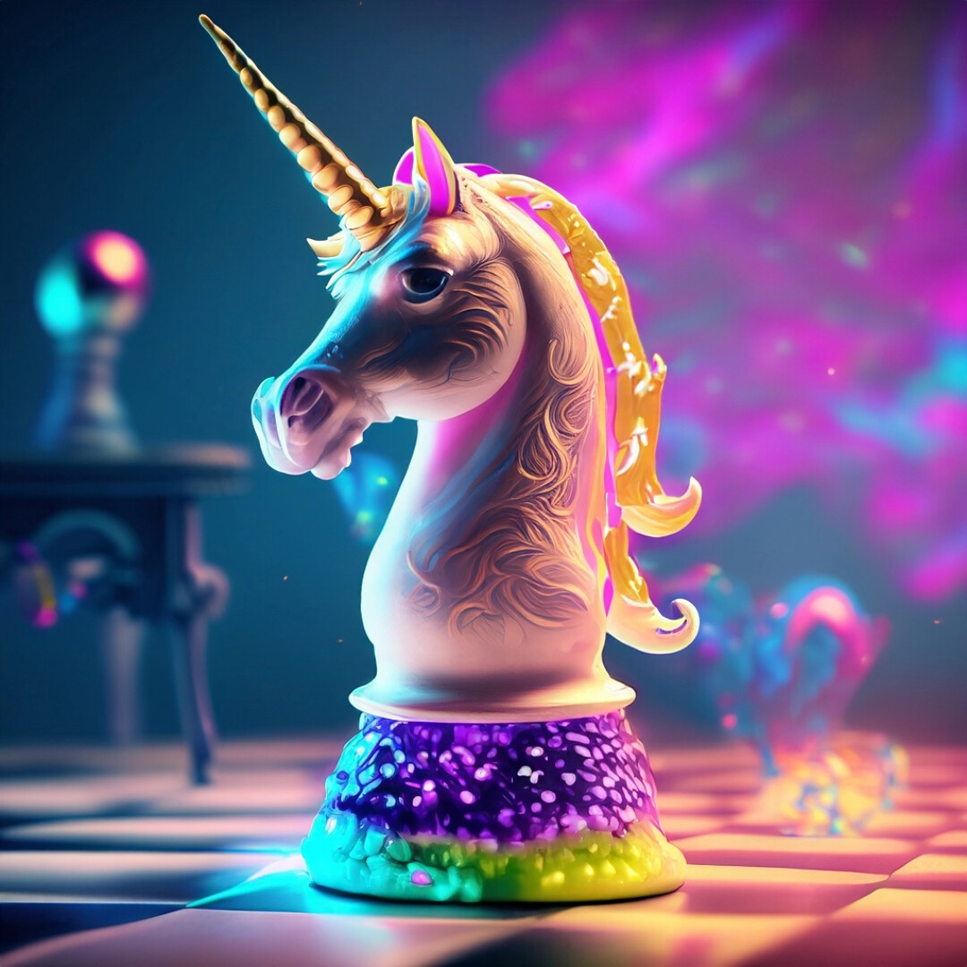 Flow TV - Chess Unicorn Figure