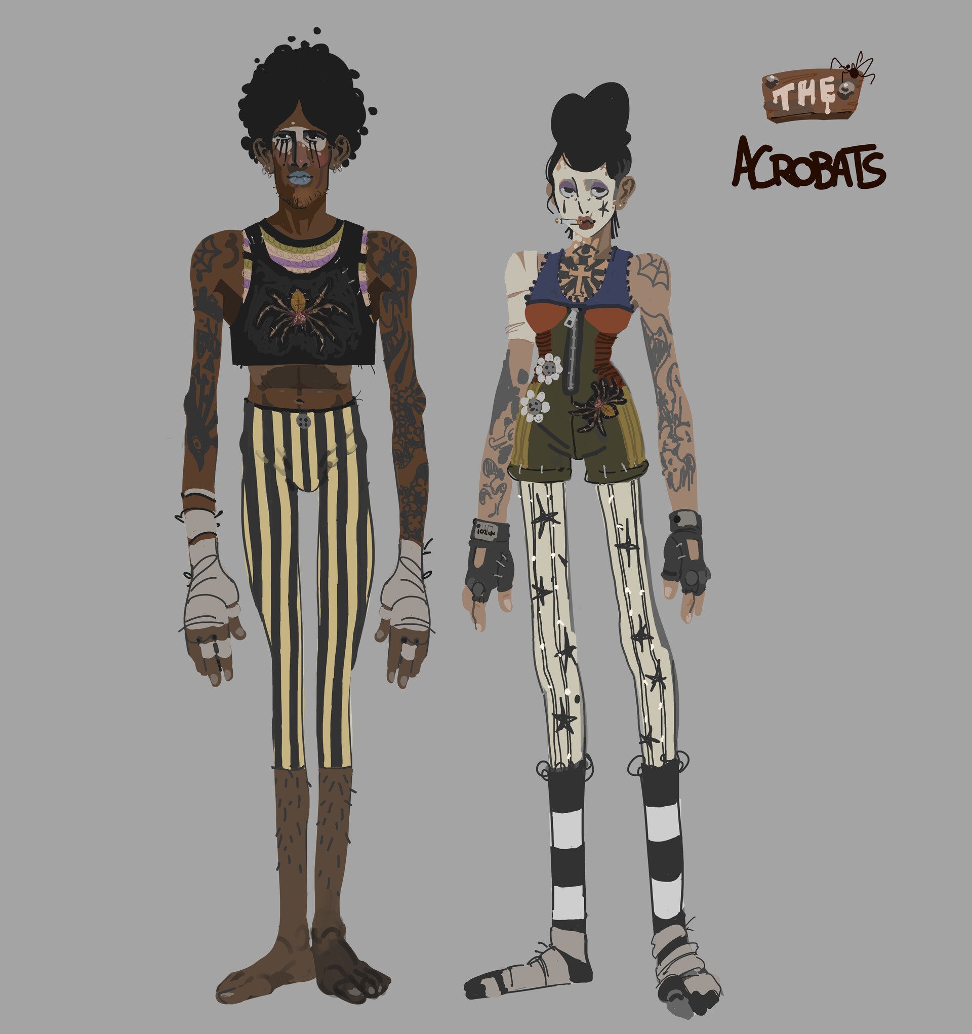 ArtStation - The Acrobats - Character Design