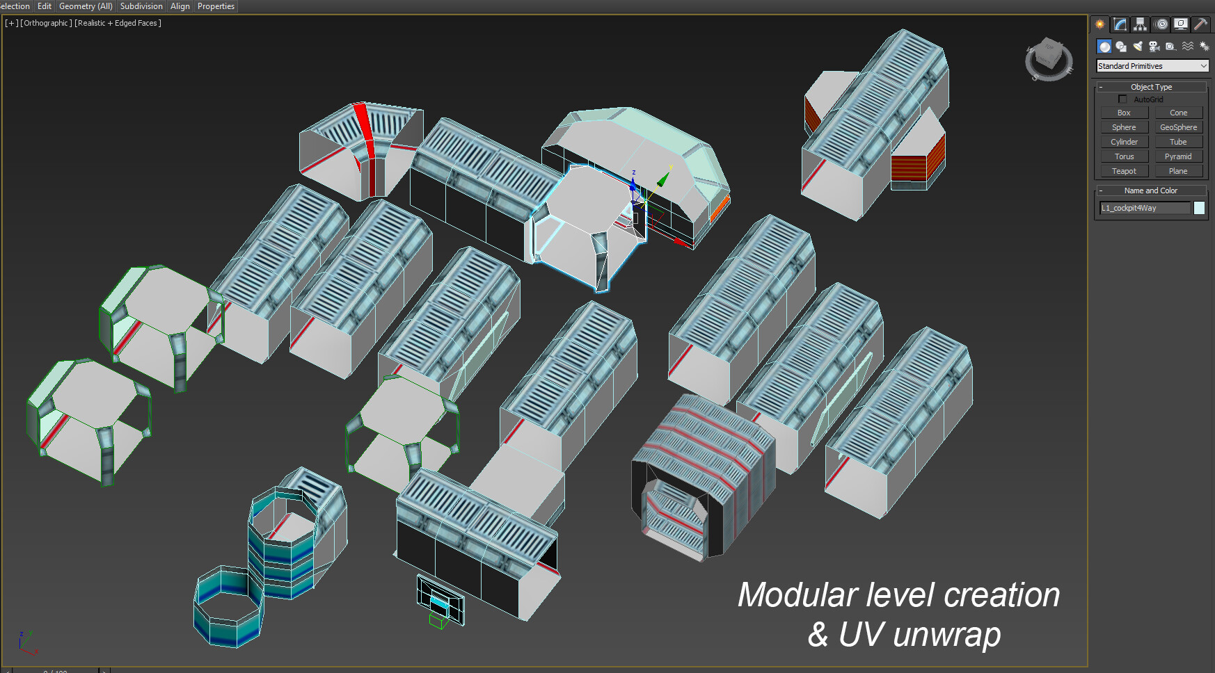 ArtStation - Modular level creation, UV unwrap & Texturing