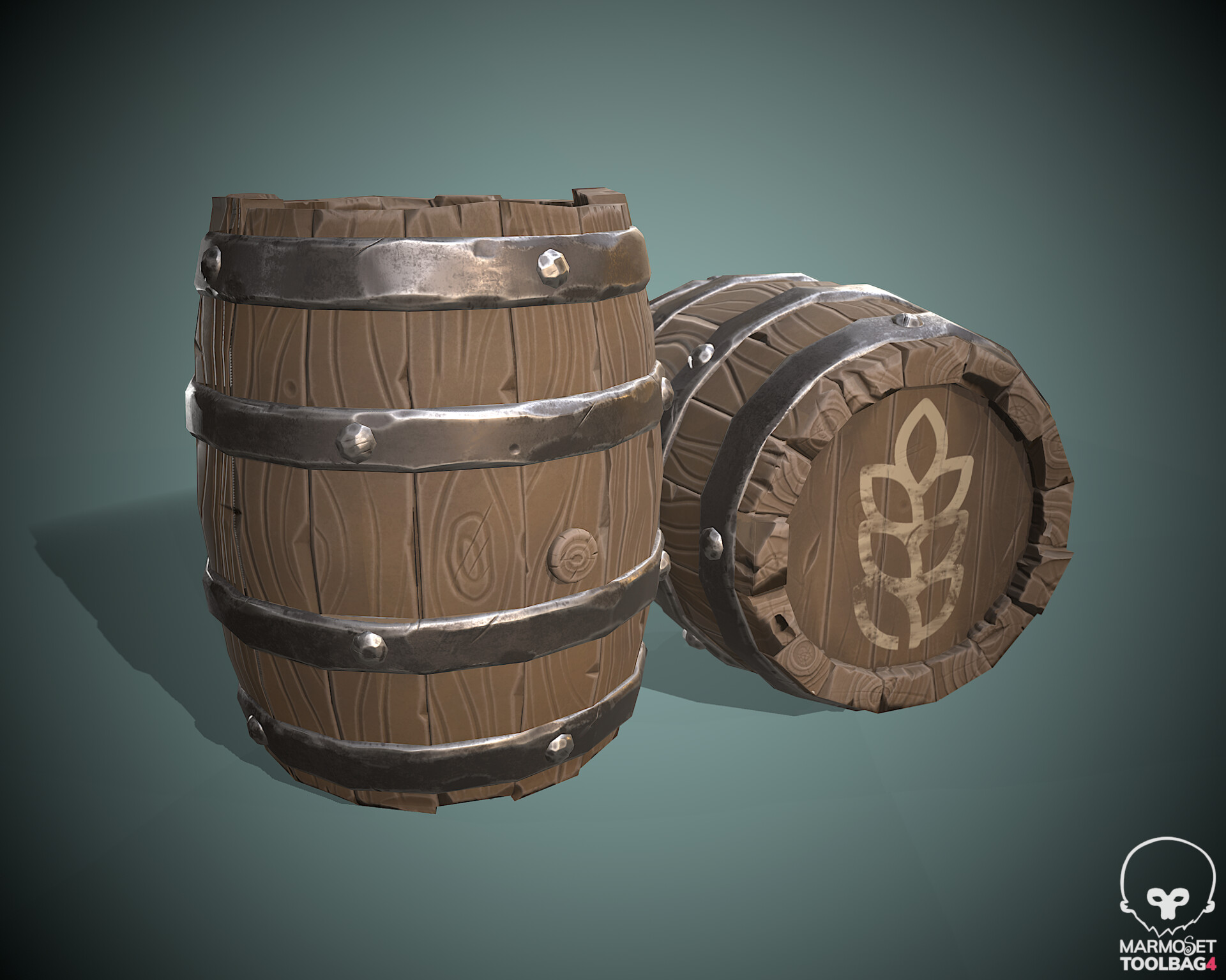 ArtStation - Stylised Barrel