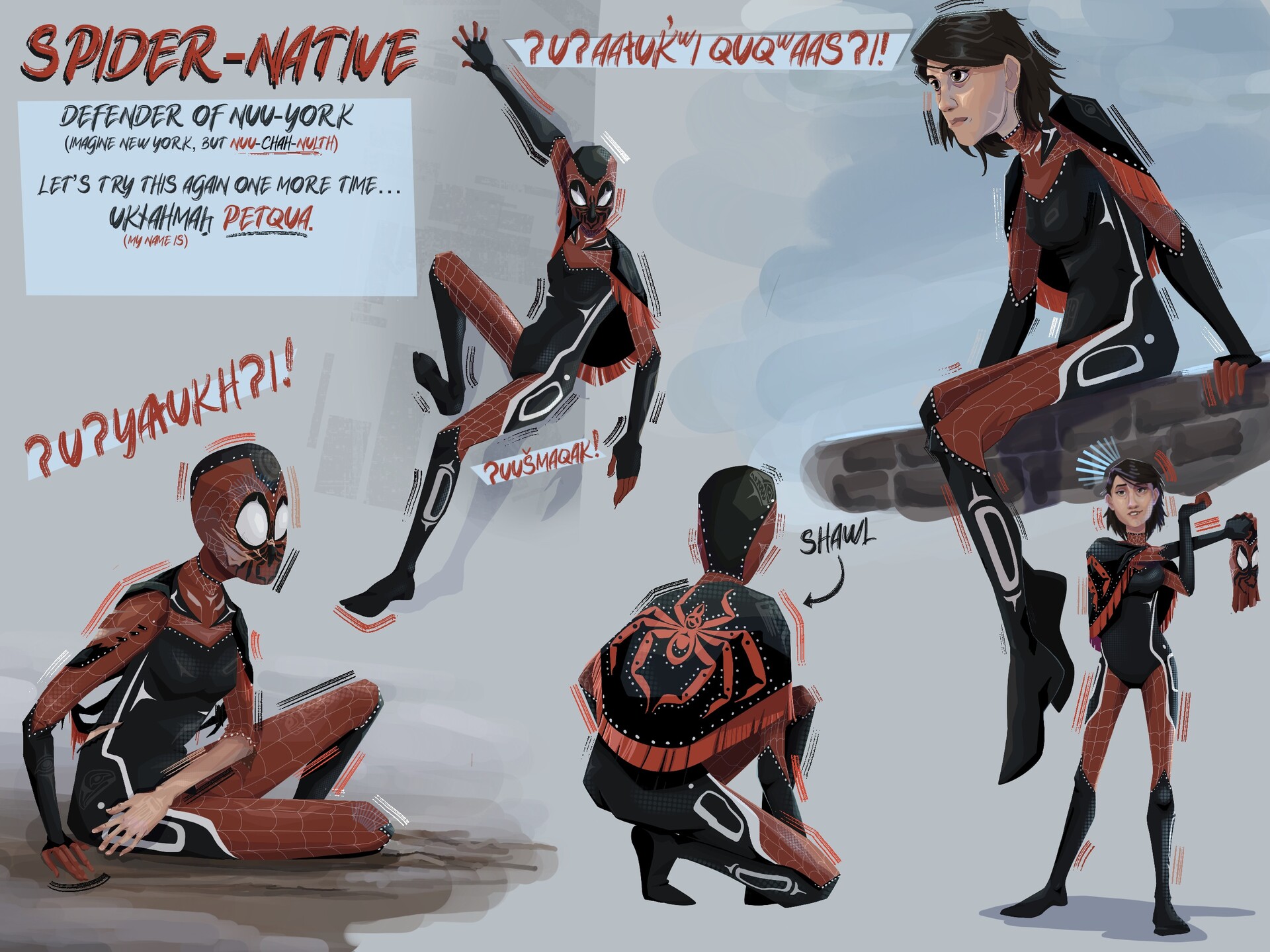 ArtStation - Spiderverse inspired character design