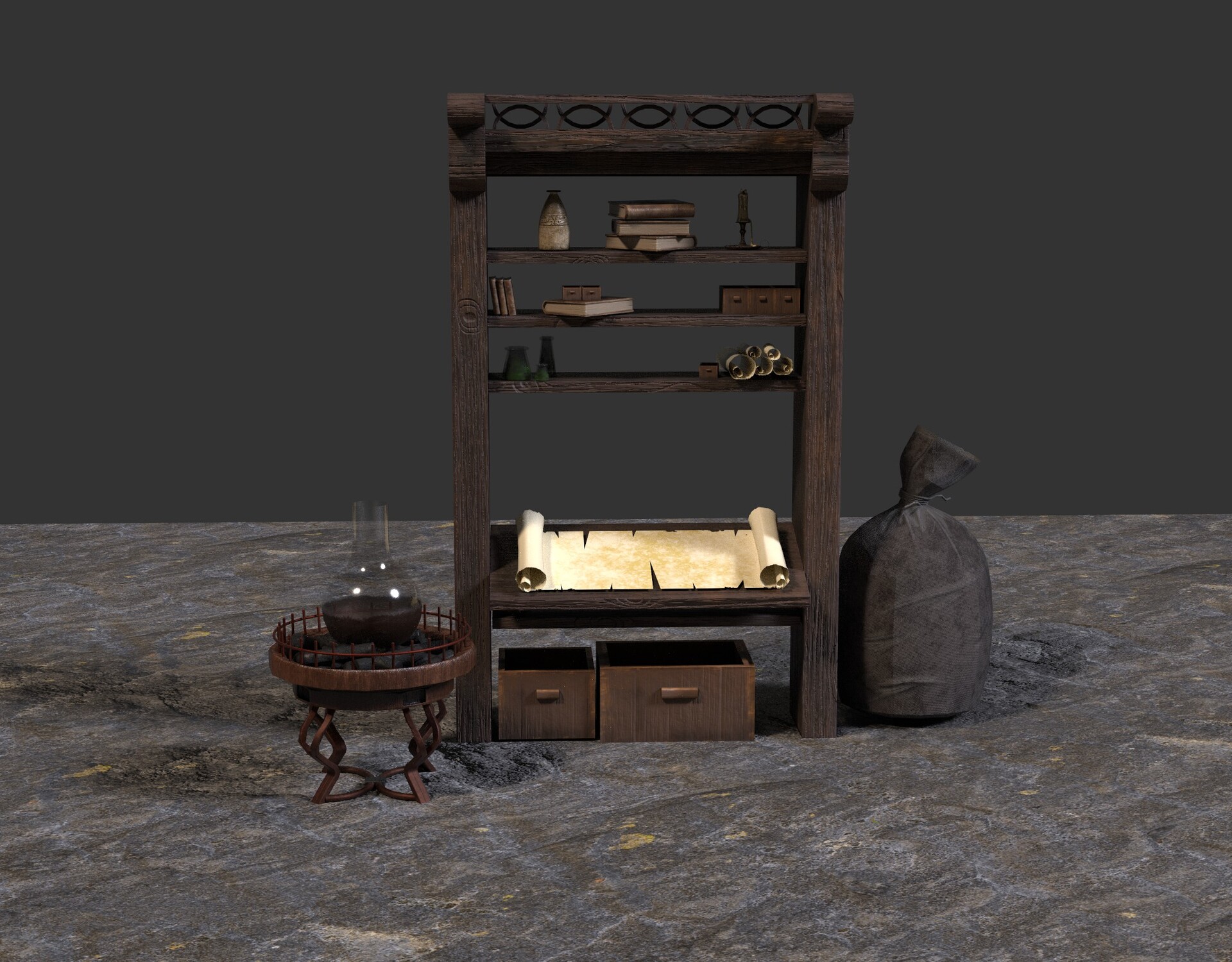 ArtStation - Witch Room Model