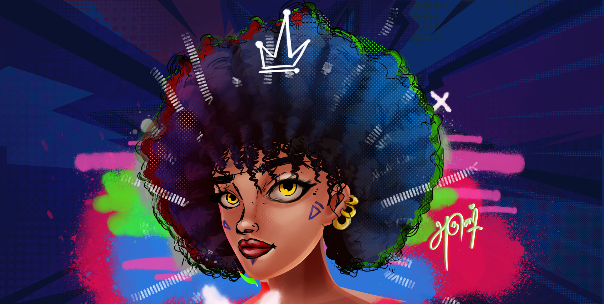 ArtStation - Random pop art illsuration - character illustration