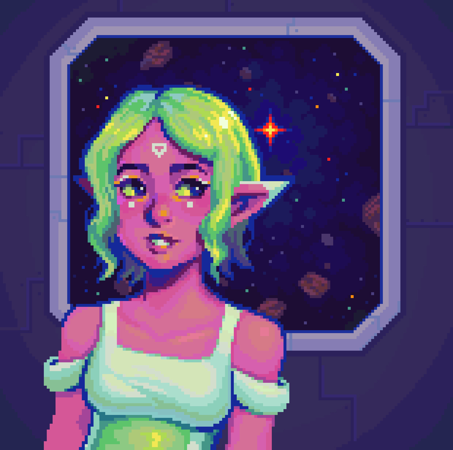 ArtStation - Alien girlfriend ( Animated )