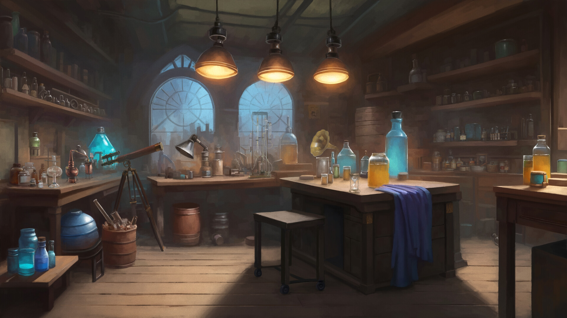 ArtStation - professor lab design