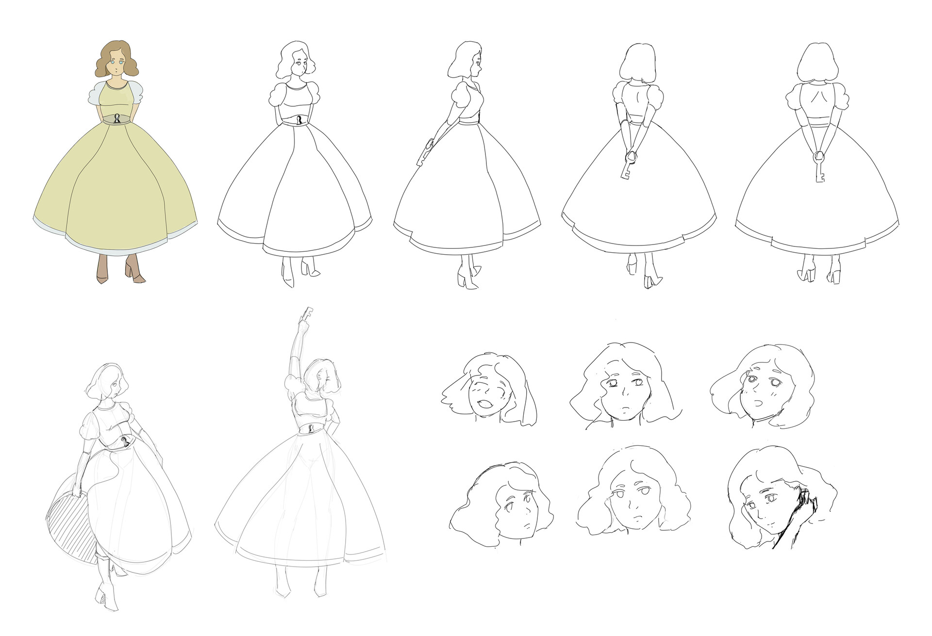 ArtStation - Simple character design process