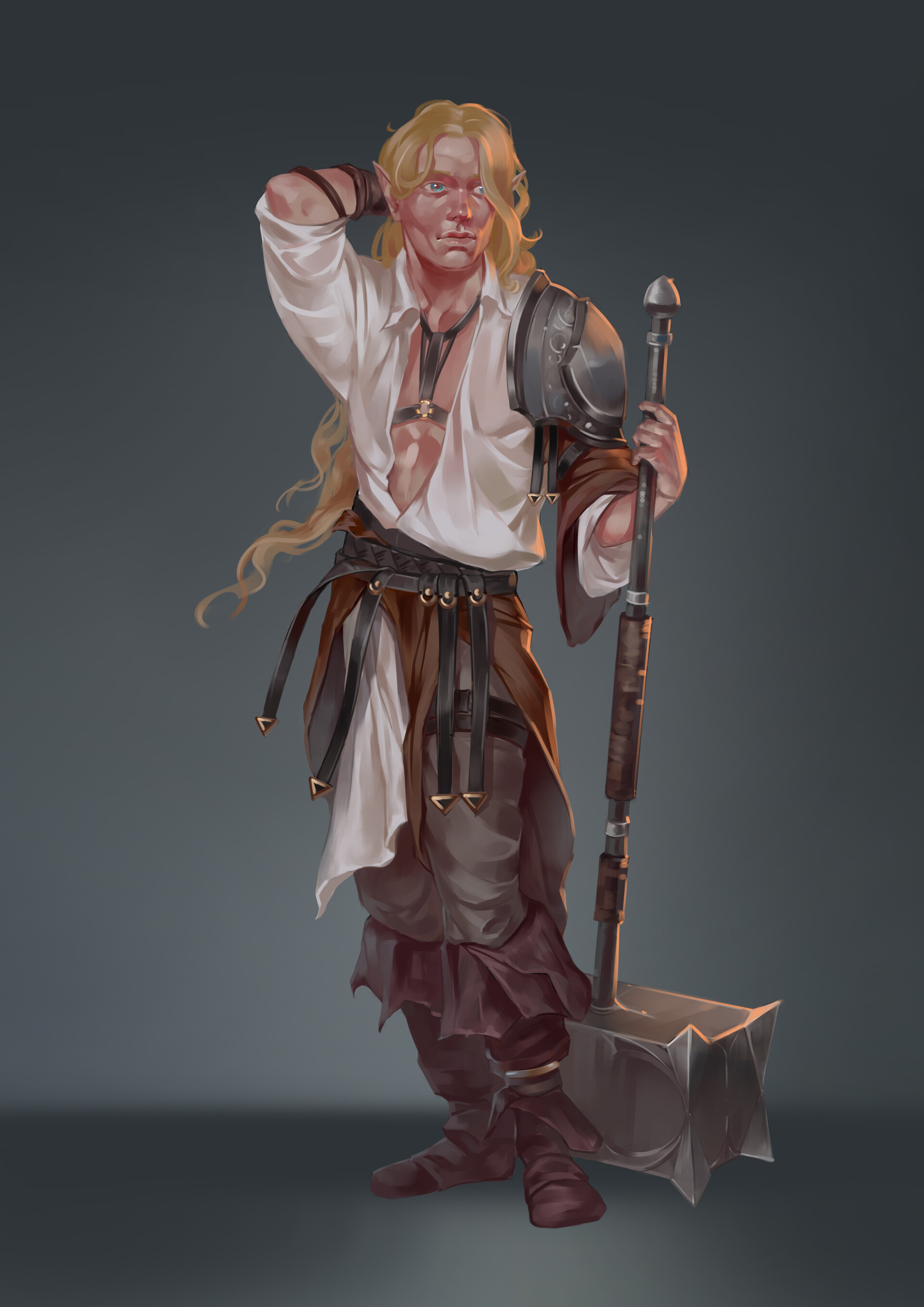 ArtStation - Elf Barbarian
