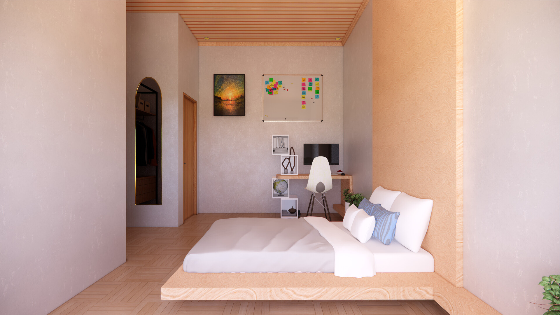 ArtStation - Simple Bedroom | ArchViz Interior