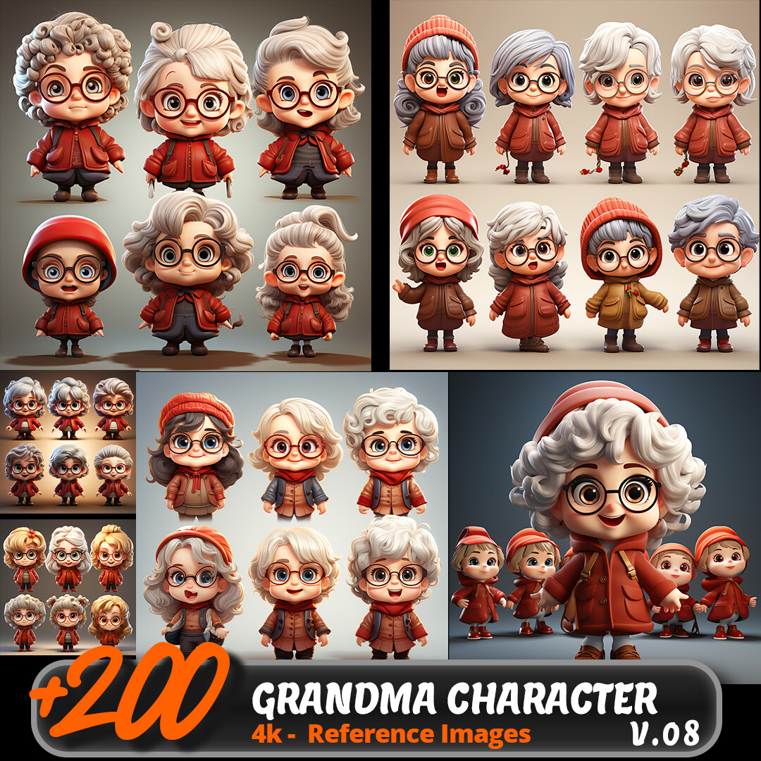 ArtStation - GRANDMA CHARACTER VOL.08/ 4K/ Reference Image
